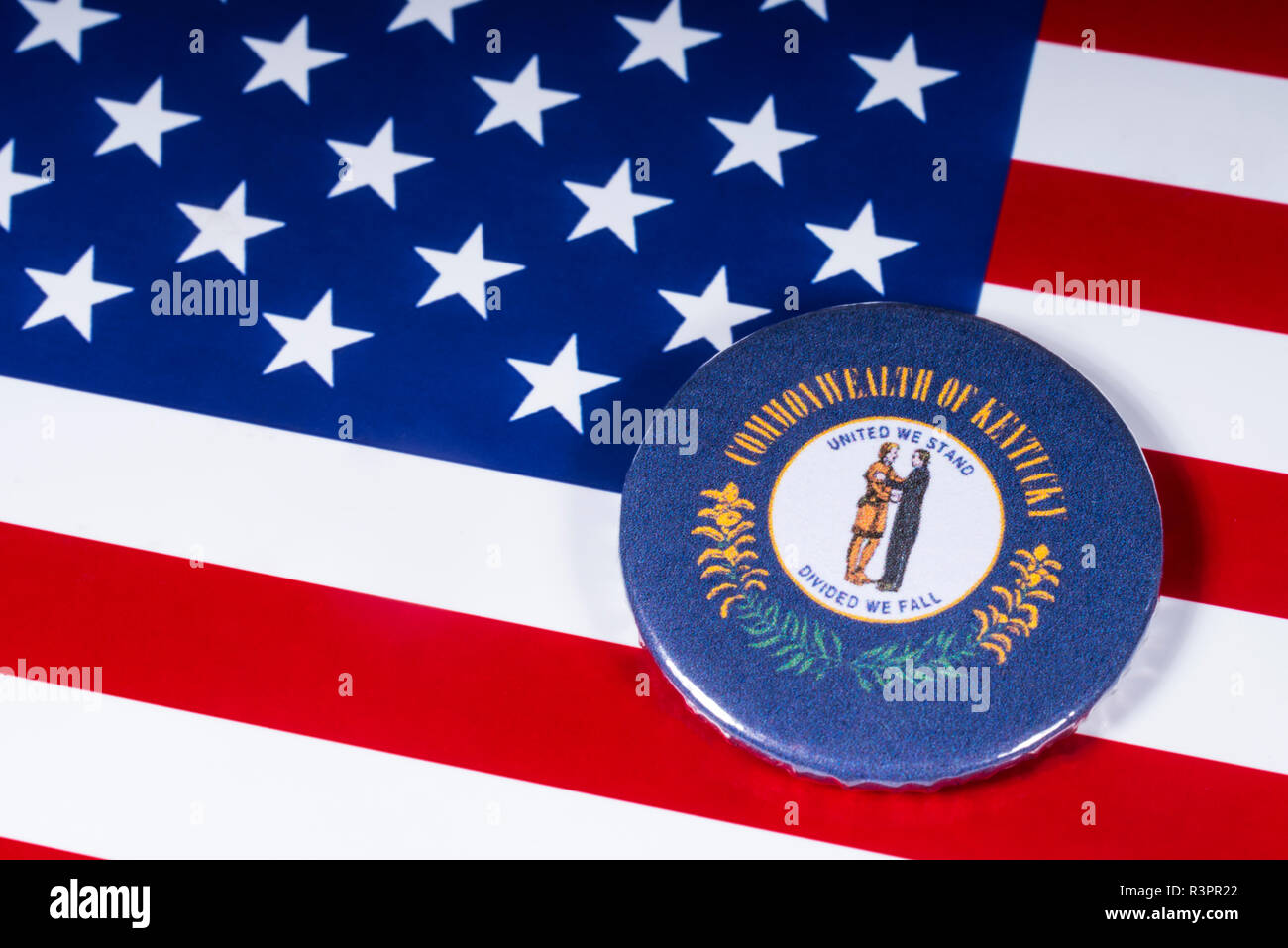 London, UK - November 20th 2018: The symbol of the State of Kentucky ...