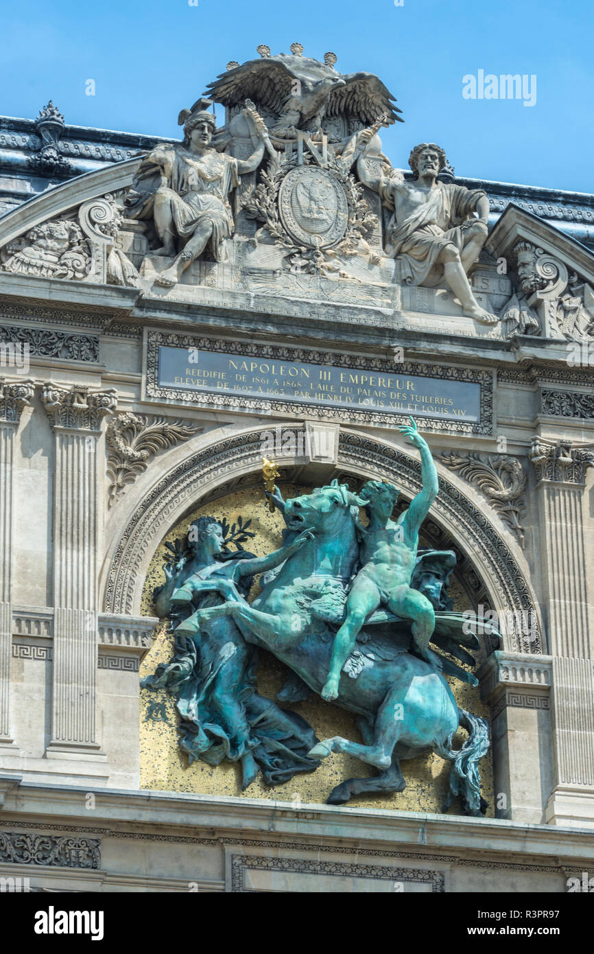 Sculpture outside Louvre Museum, Paris, France Stock Photo - Alamy