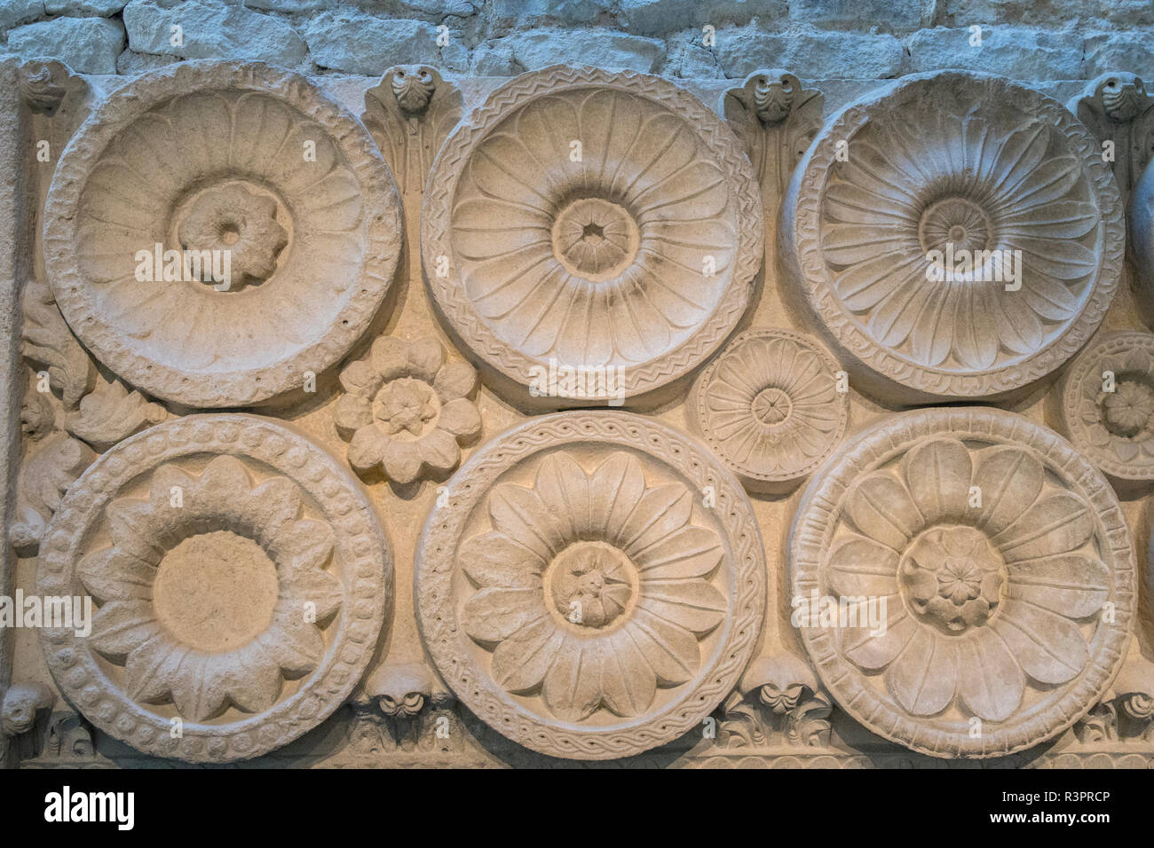 Artifact of lintel relief sculpture, Cluny Abbey, Cluny, Maconnaise ...