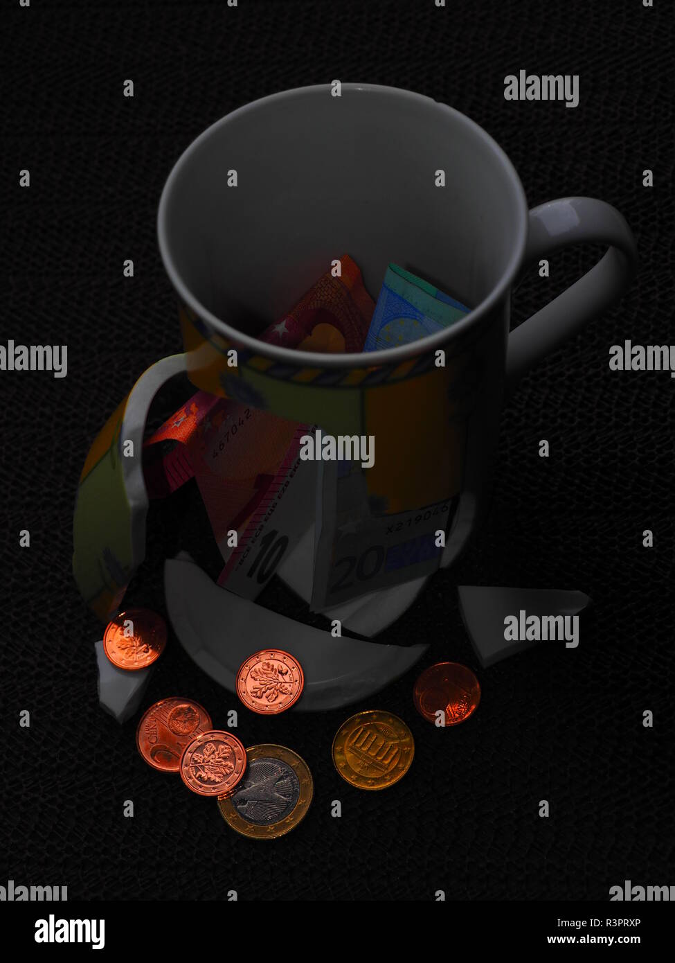 Euro broken hi-res stock photography and images - Alamy