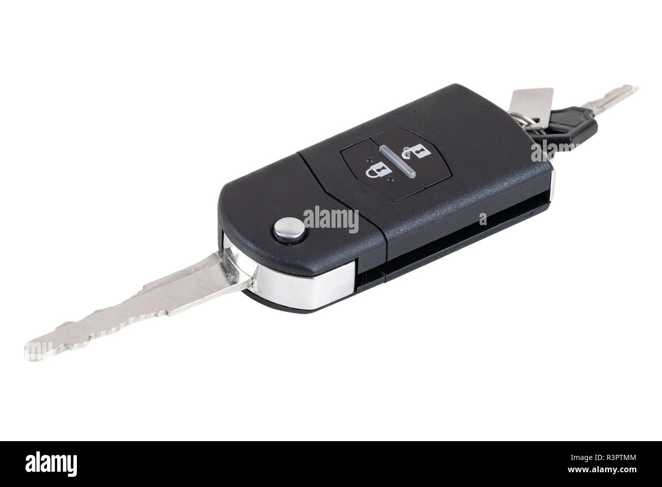 car key on white background Stock Photo - Alamy