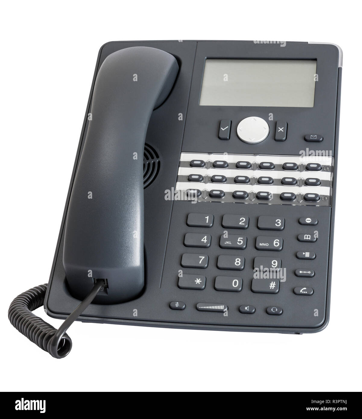 voip phone isolated on white background Stock Photo - Alamy