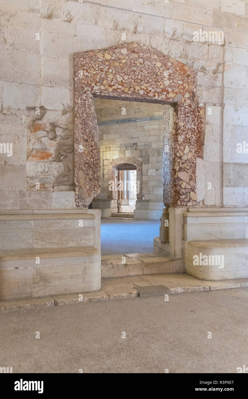 Interior of Castel del Monte, Andria, Italy Stock Photo - Alamy