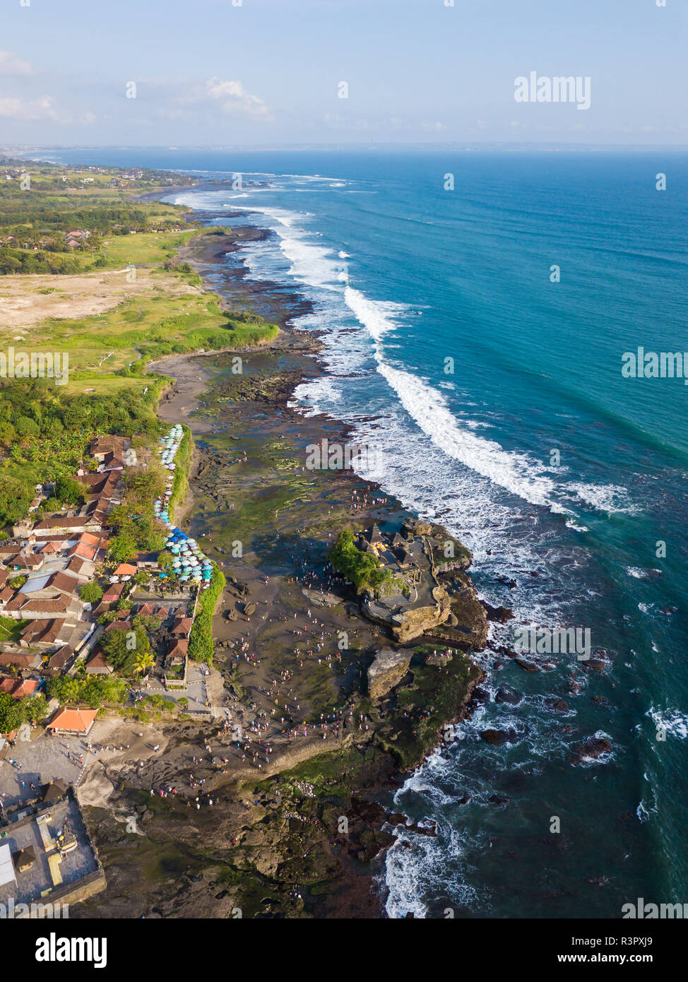 Indonesia, Bali, Aerial view of Tanah Lot temple Stock Photo - Alamy