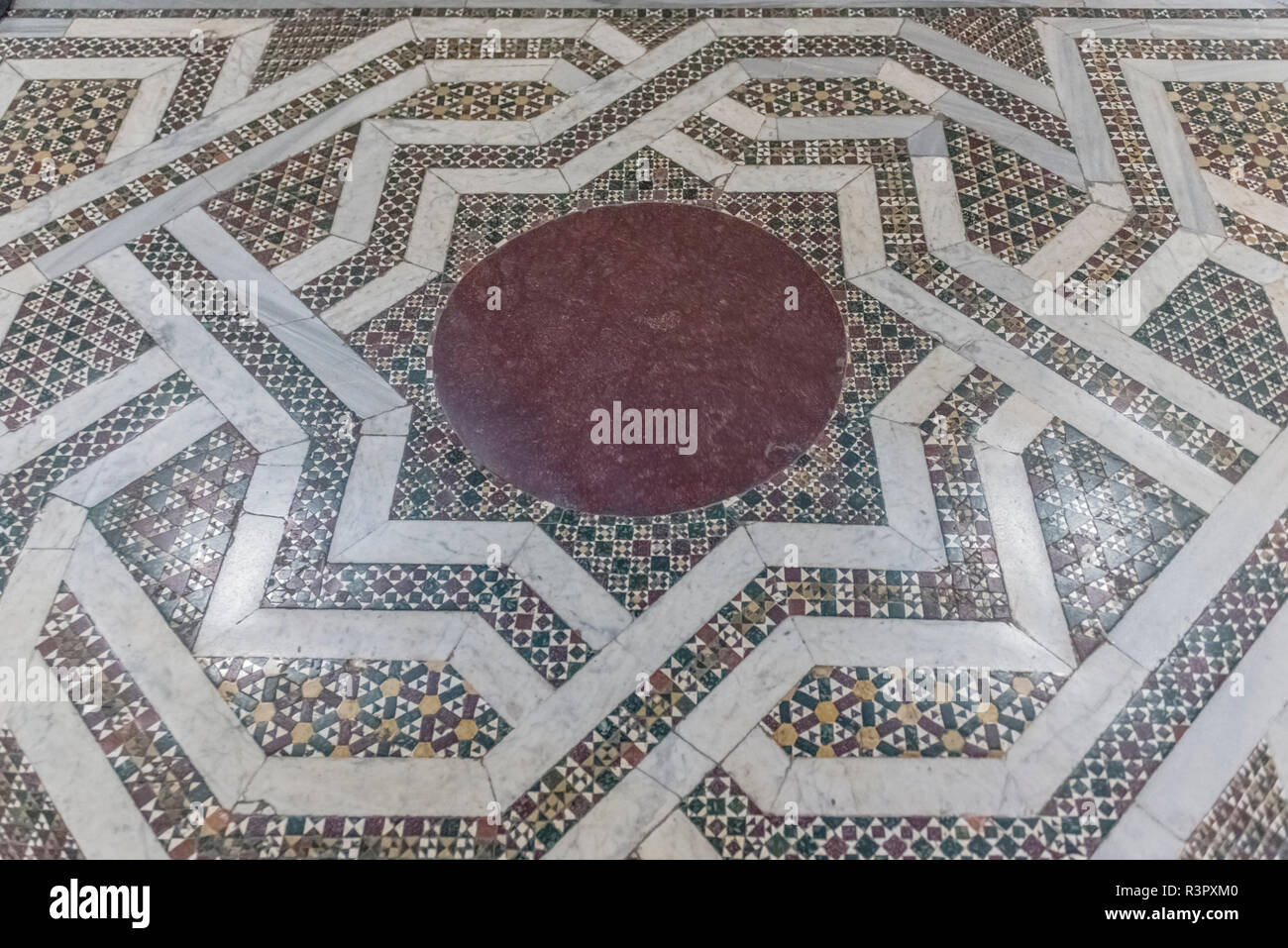 Europe, Italy, Sicily, Palermo, Palatine Chapel Floor in Arab Norman ...