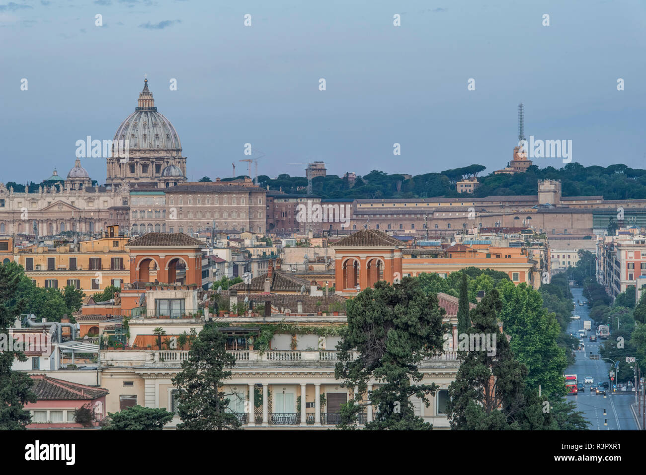Italy, Rome, City Rooftops Stock Photo - Alamy