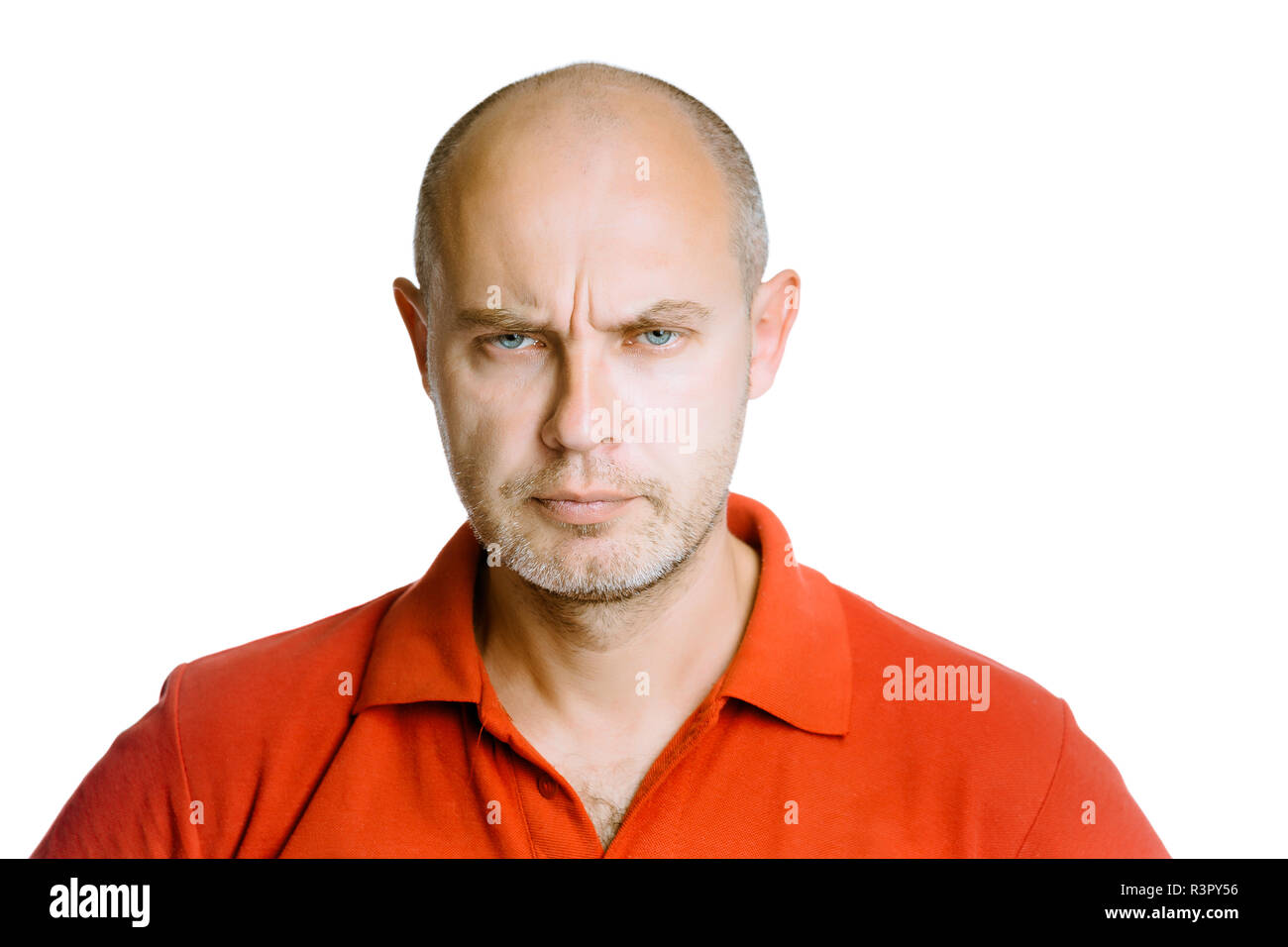 Person scowling serious studio hi-res stock photography and images - Alamy