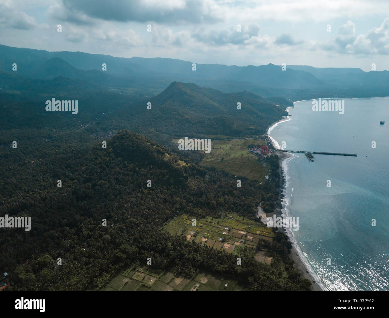 Indonesia, Bali, Aerial view of coast Stock Photo - Alamy