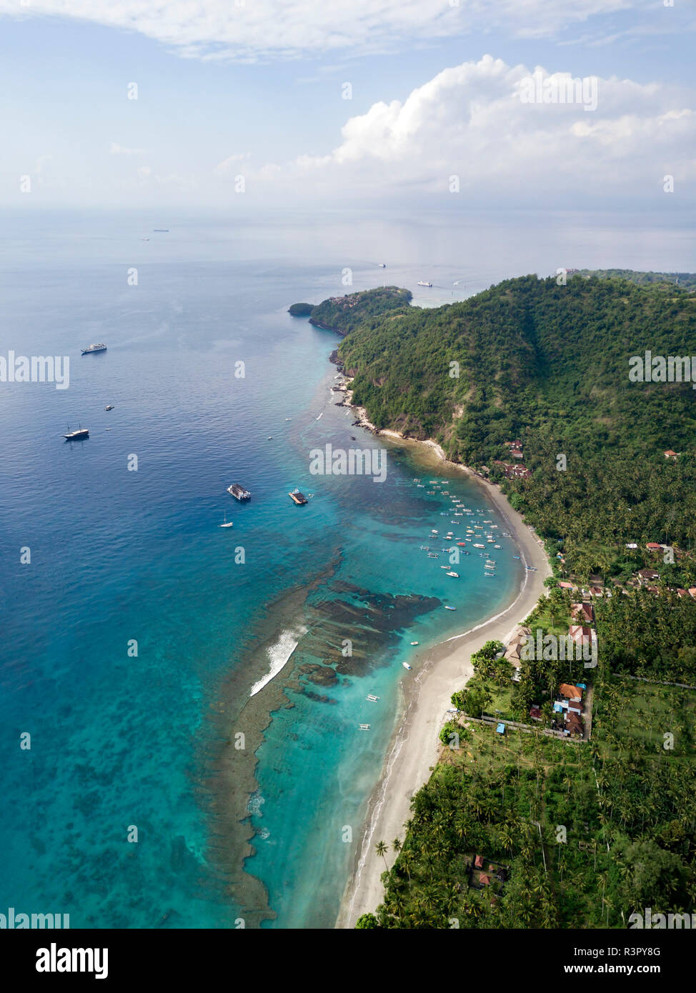 Indonesia, Bali, Aerial view of beach Stock Photo - Alamy