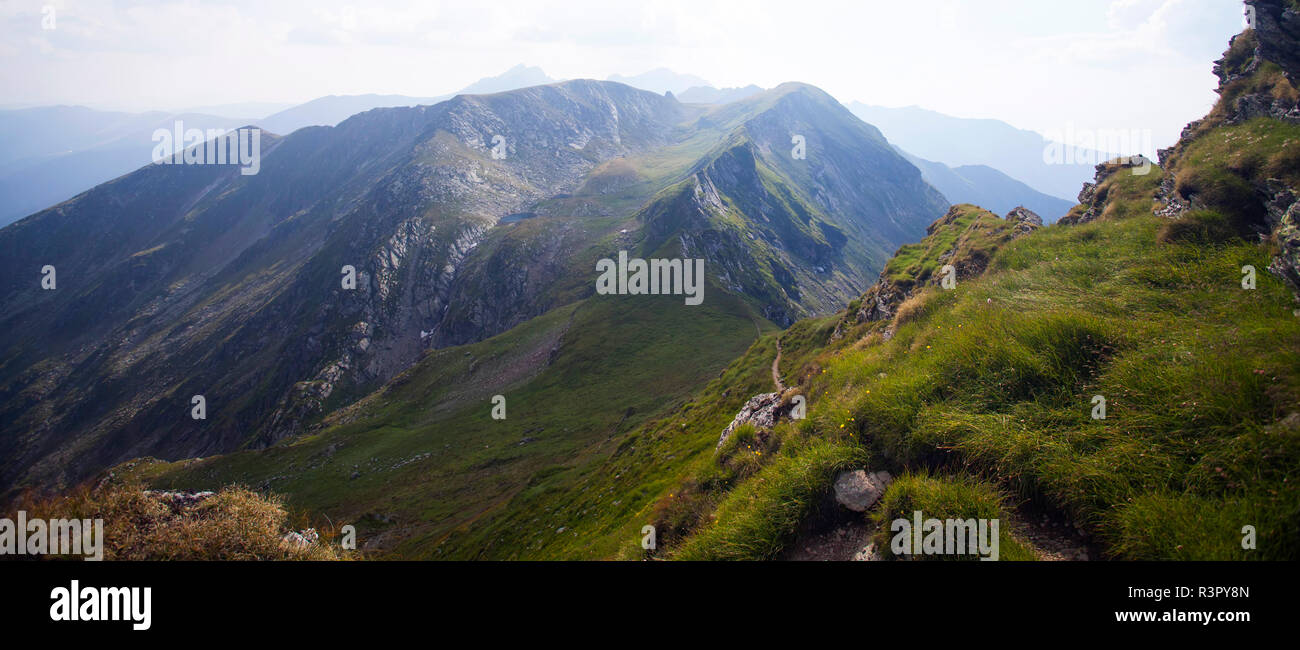 Landscape of Fagaras mountains in Romania Stock Photo - Alamy