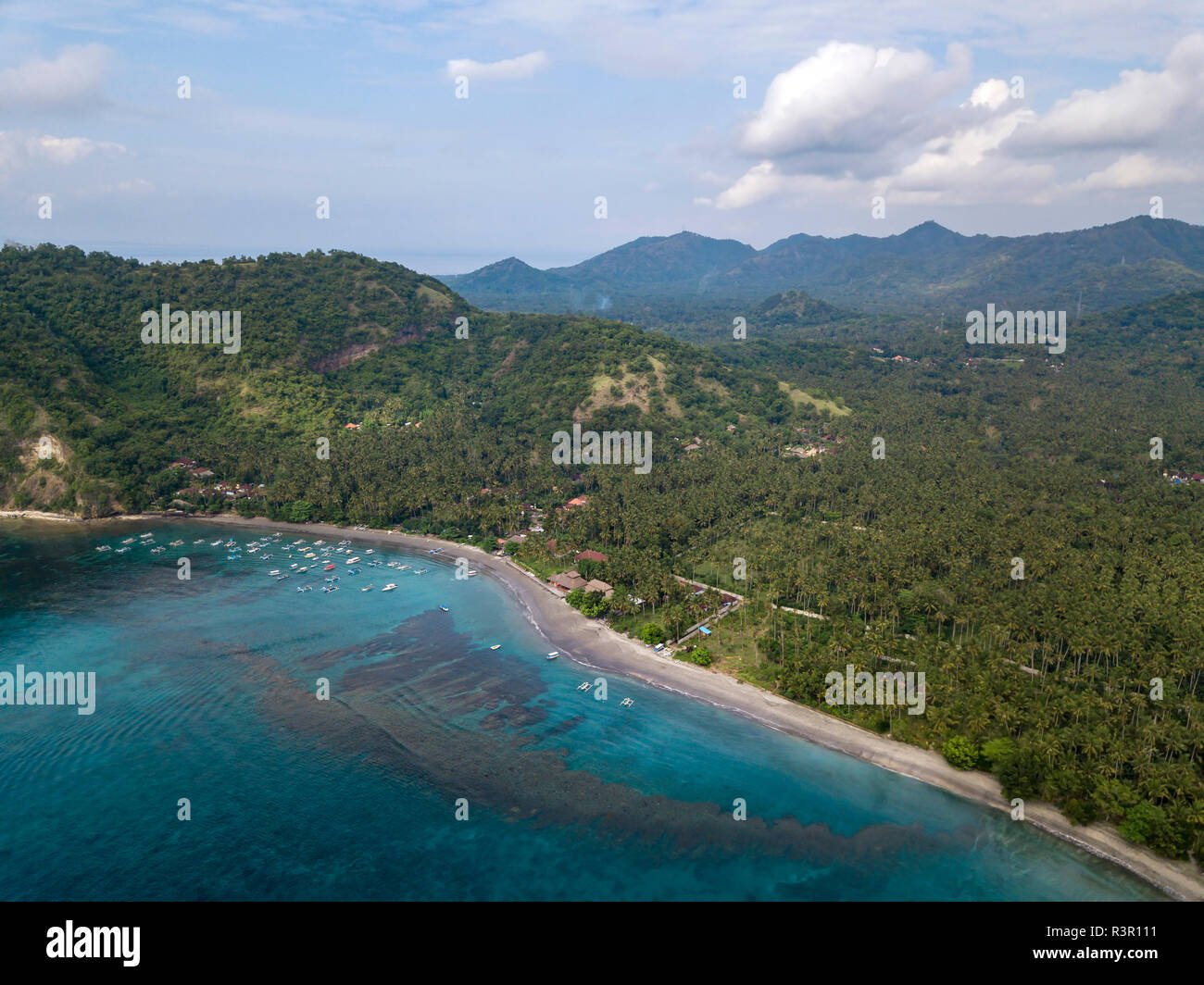 Indonesia, Bali, Aerial view of beach Stock Photo - Alamy