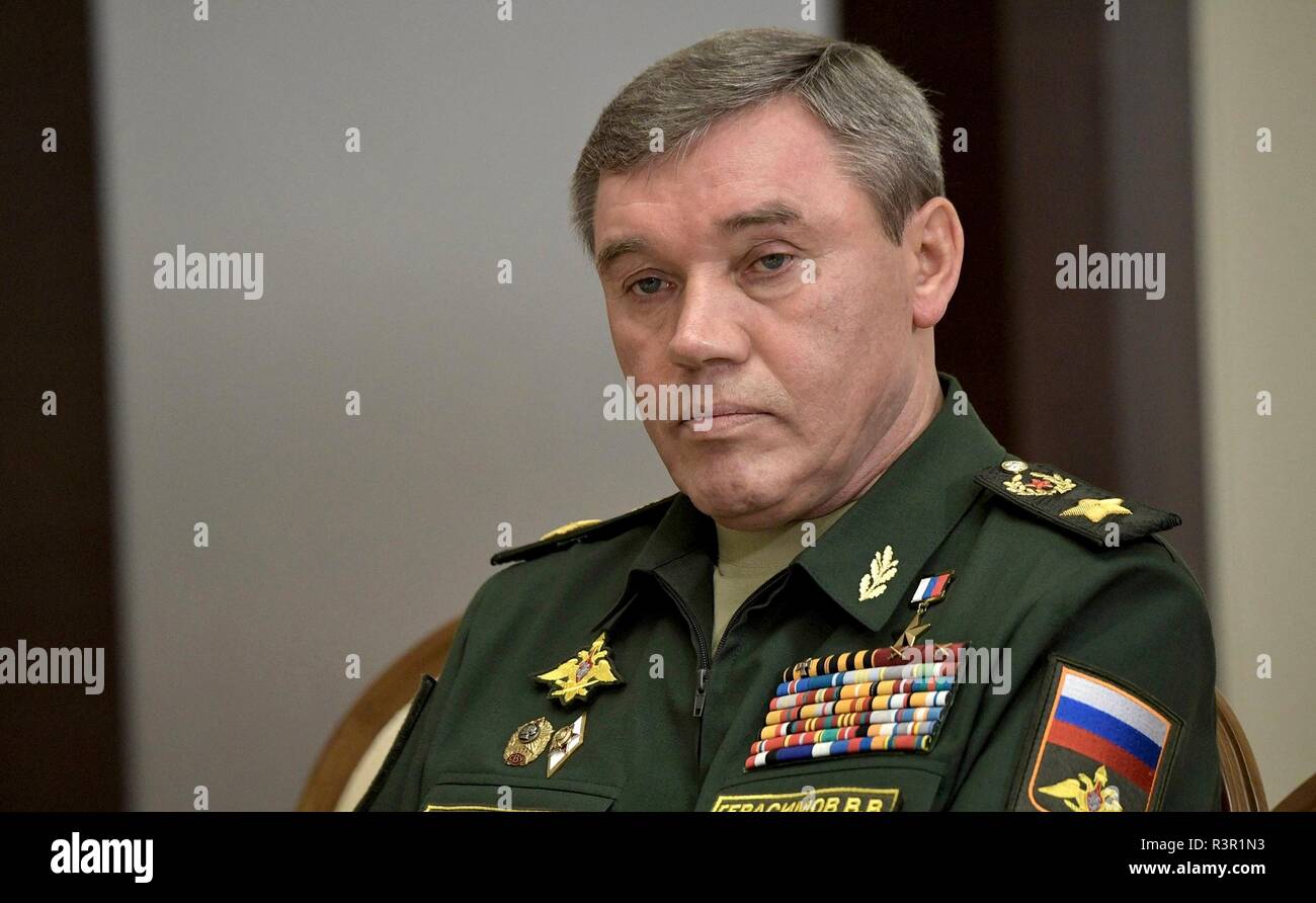 Russian Armed Forces Chief of the Staff Gen. Valery Gerasimov before ...
