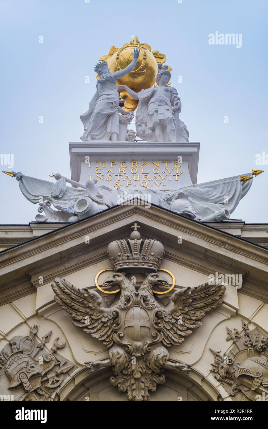 Austria, Vienna, Am Hof square, Vienna Fire Brigade Headquarters ...