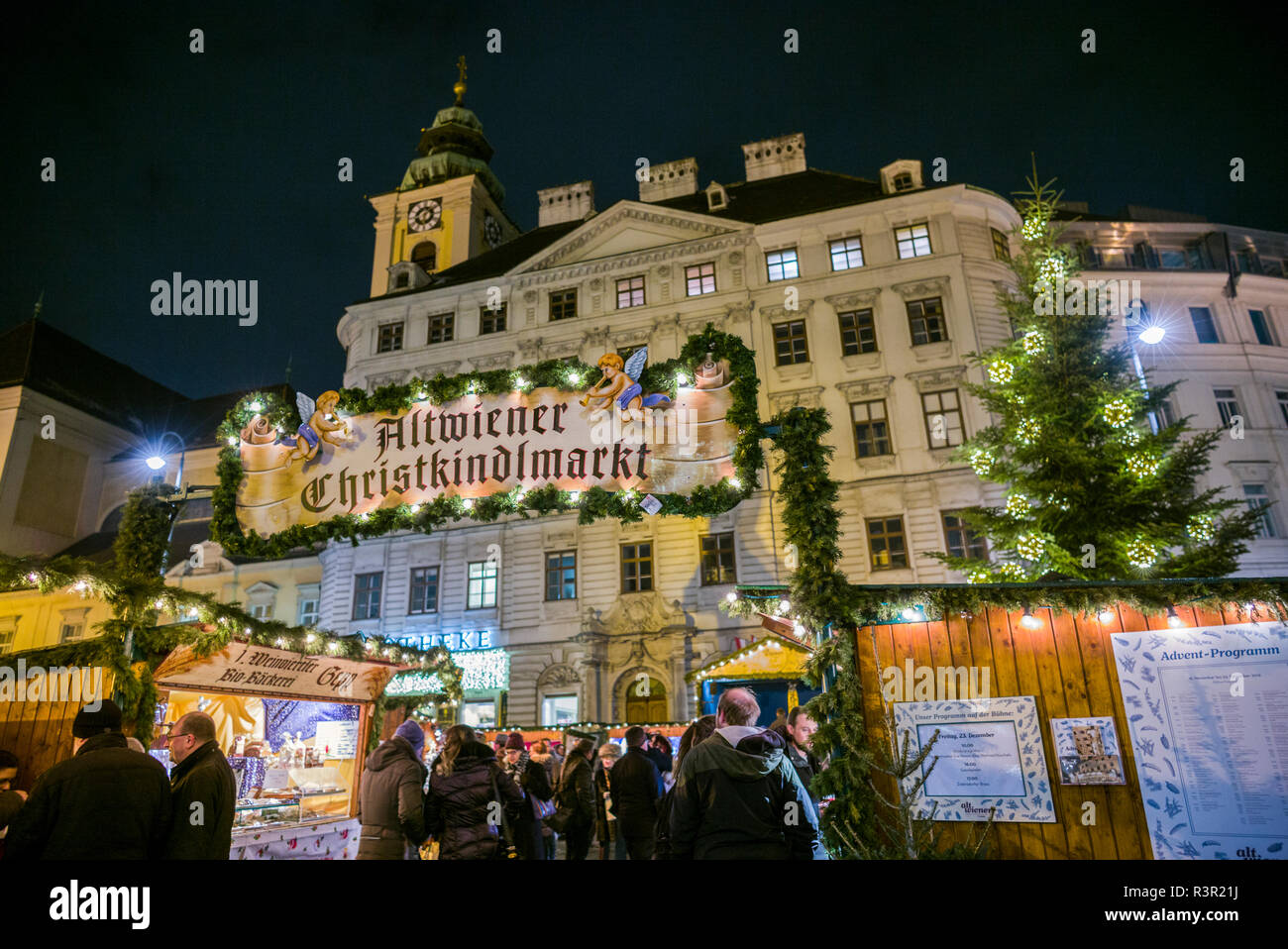 Austria, Vienna, Am Hof square, Christmas Market Stock Photo - Alamy