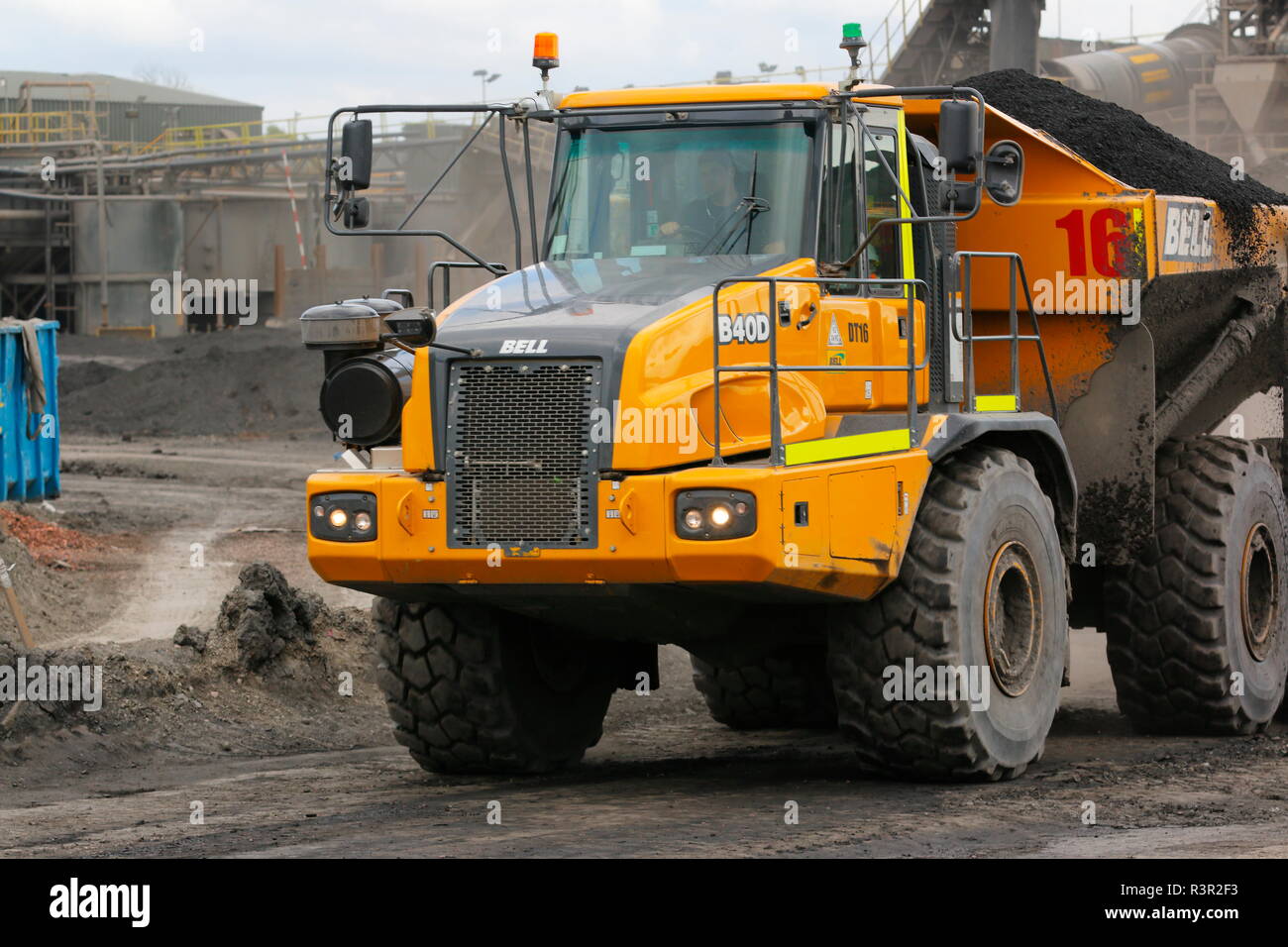 A Bell 40D articulated dump truck at work on Recycoal Coal Recycling ...