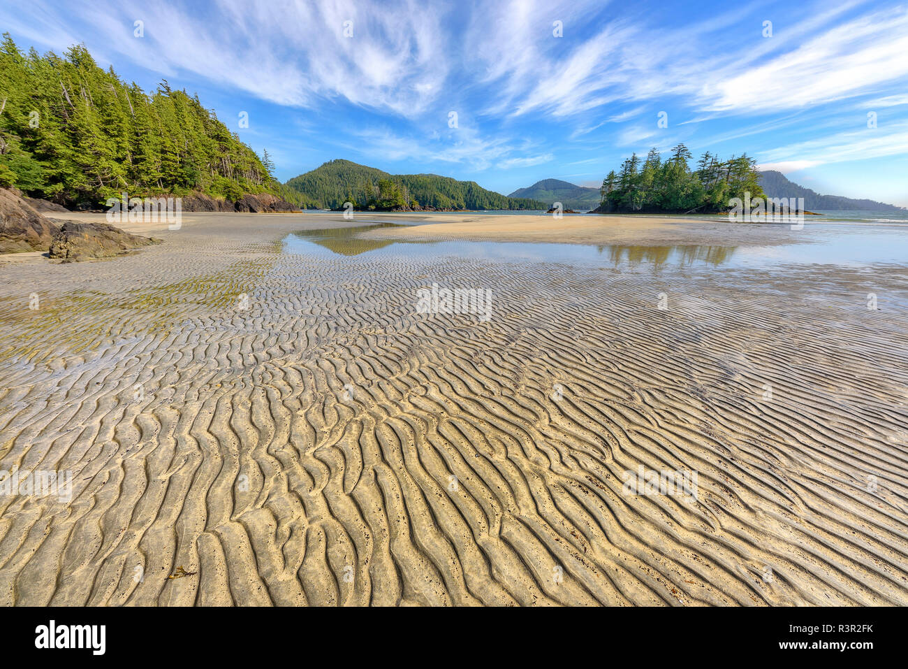 Low tide in San Josef Bay, north of Vancouver Island, Cape Scott ...