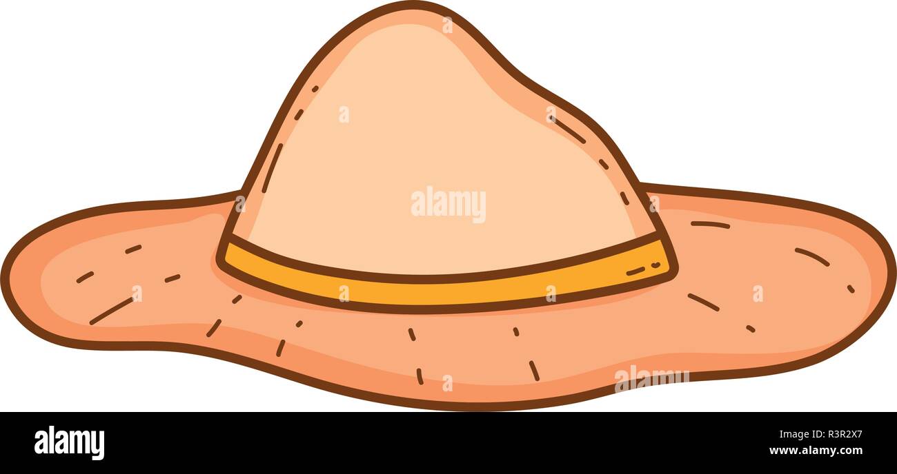 Fashion summer hat vector illustration graphic design Stock Vector ...