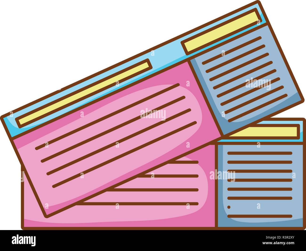 travel flight tickets cartoon vector illustration graphic design Stock ...