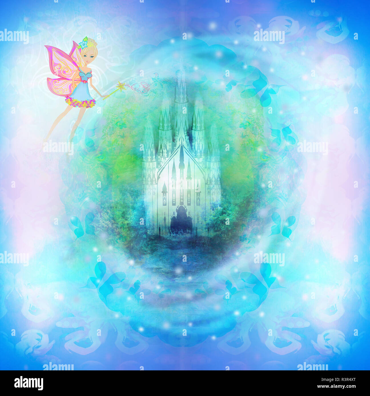 magic fairy tale princess castle Stock Photo - Alamy