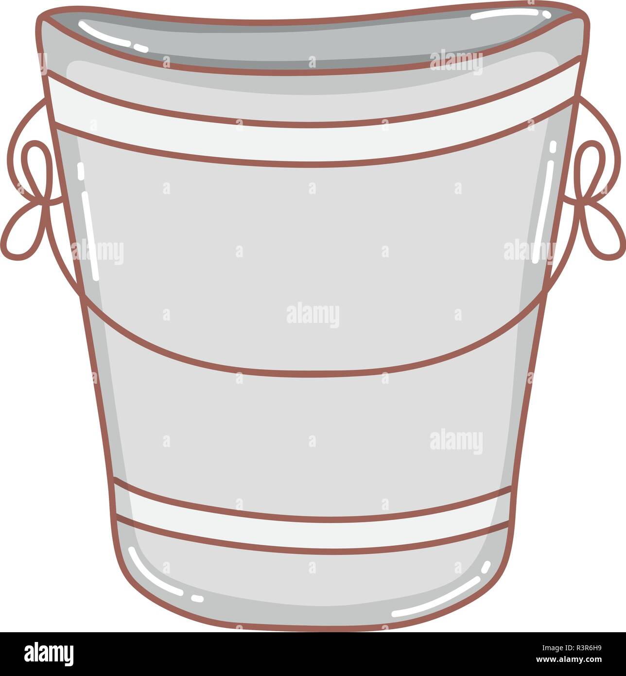 Bucket design farm utensil Stock Vector Images - Alamy