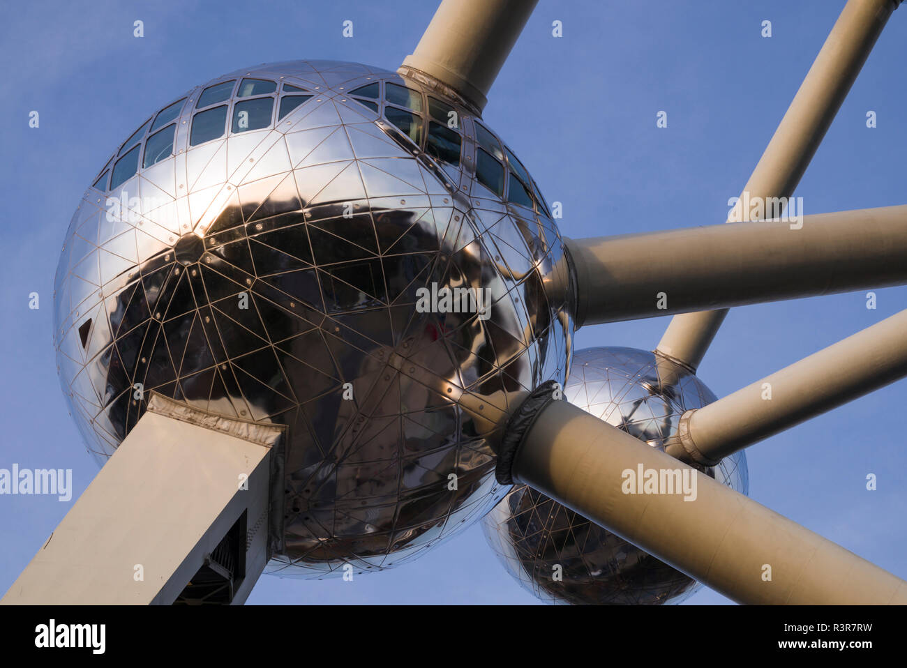 Belgium, Brussels. Heysel, The Atomium, symbol of Brussels from the ...