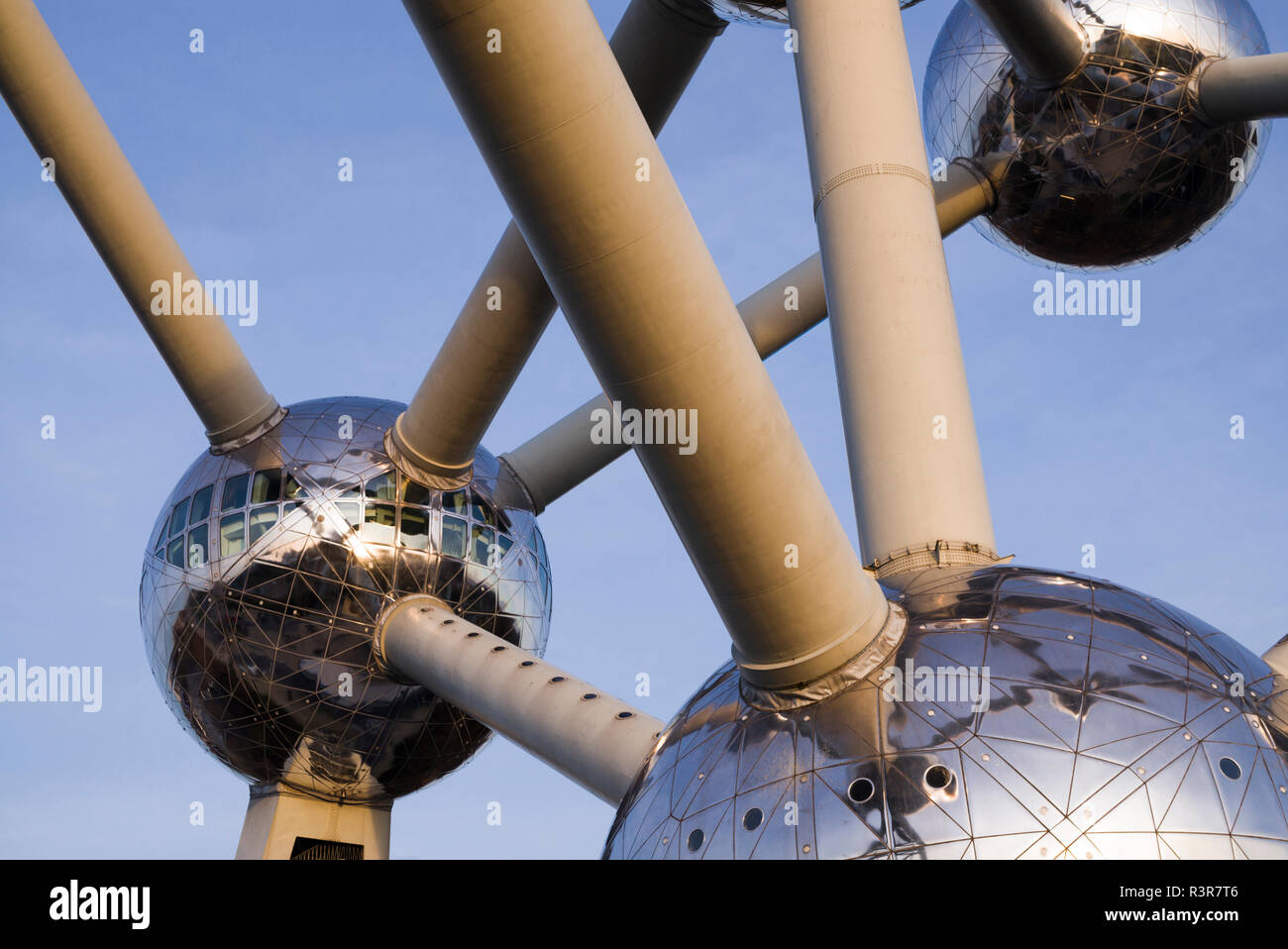 Belgium, Brussels. Heysel, The Atomium, symbol of Brussels from the ...