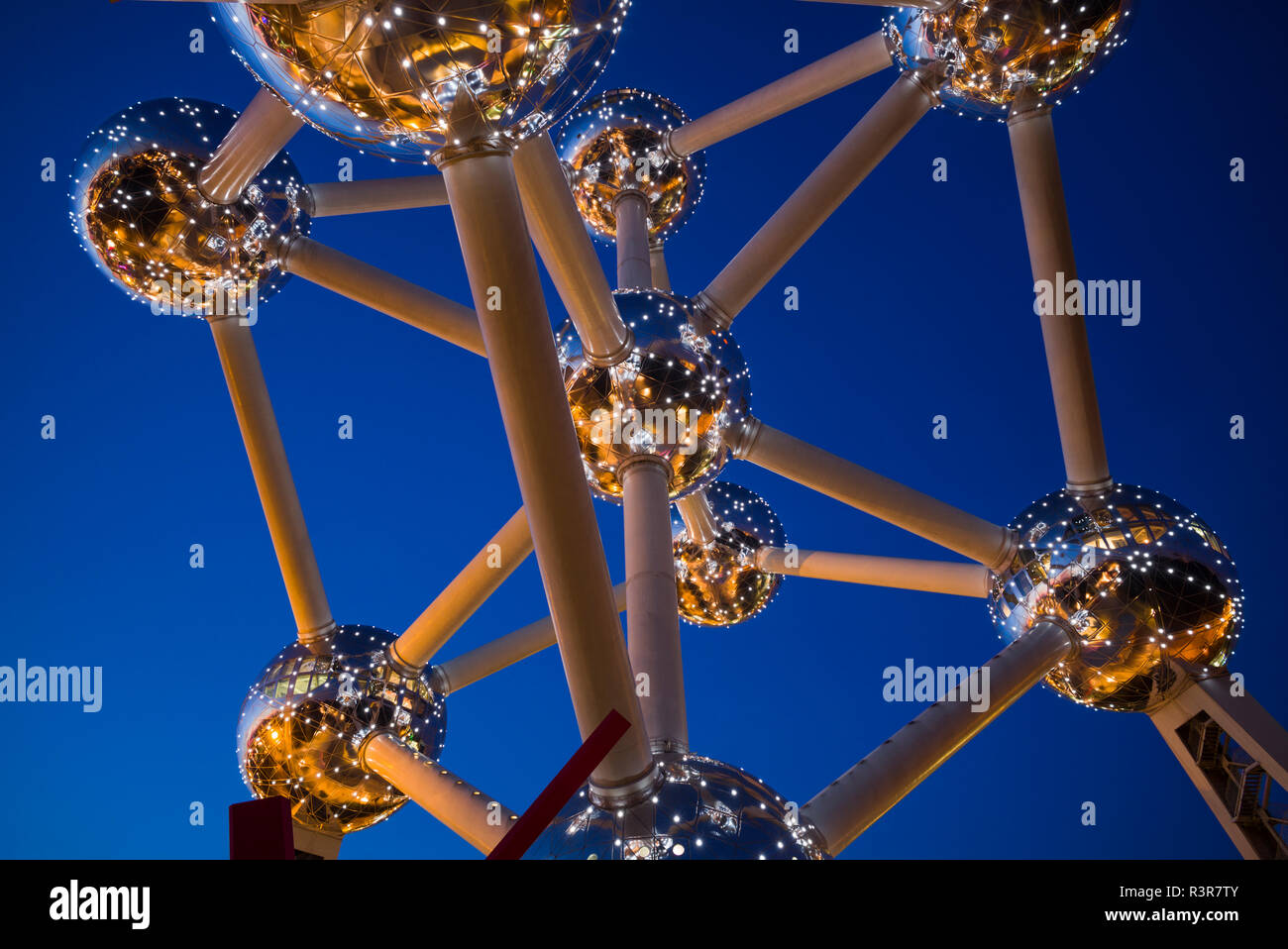 Belgium, Brussels. Heysel, The Atomium, symbol of Brussels from the ...
