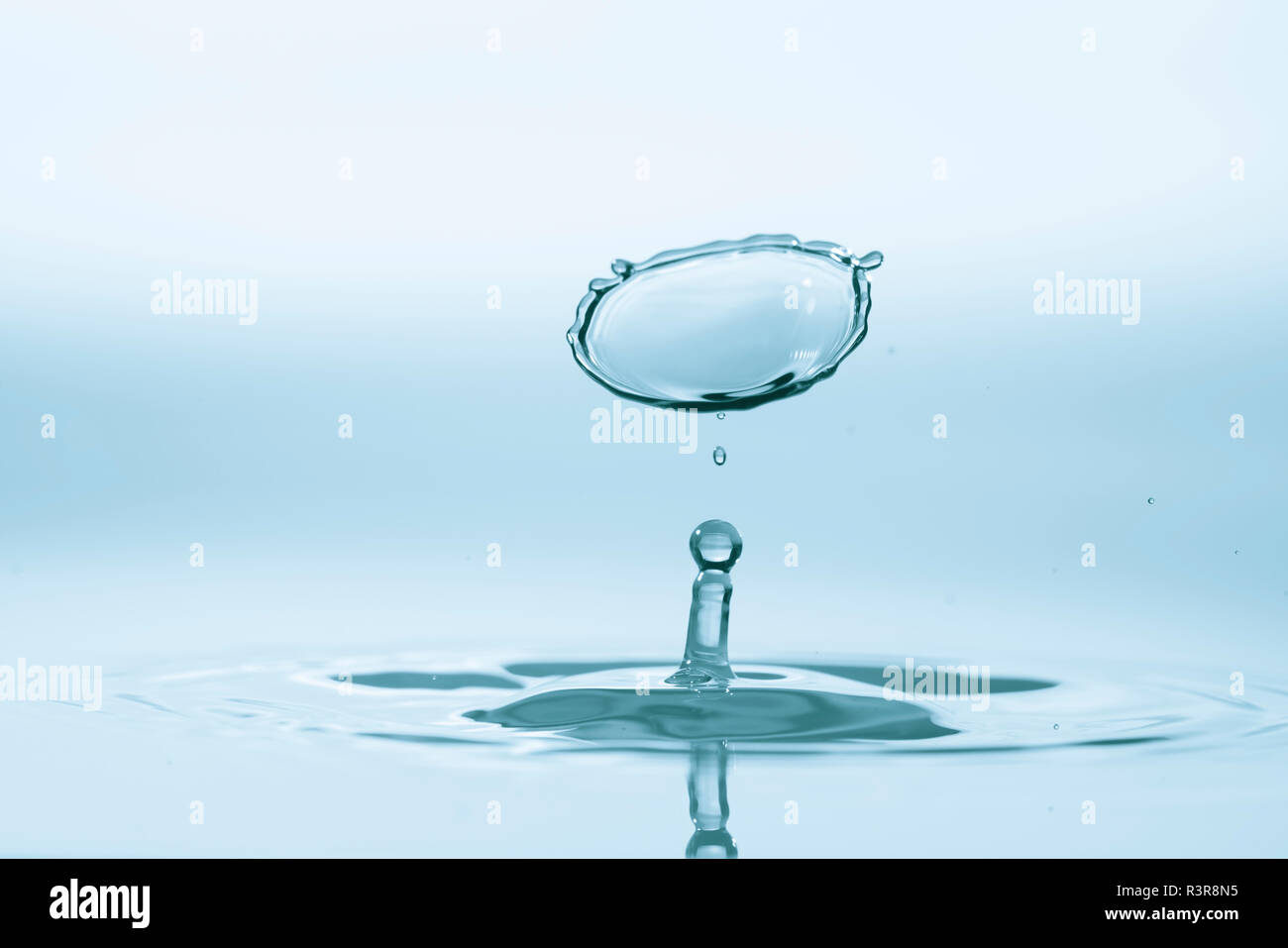 Water drop impact Stock Photo - Alamy