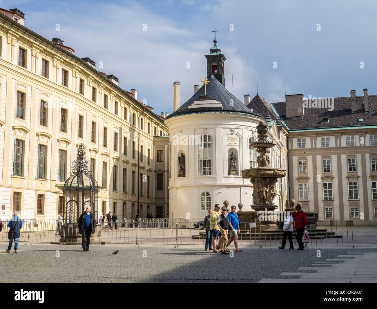 Czech Republic, Prague. Chapel of the Holy Cross in Prague Castle Stock ...