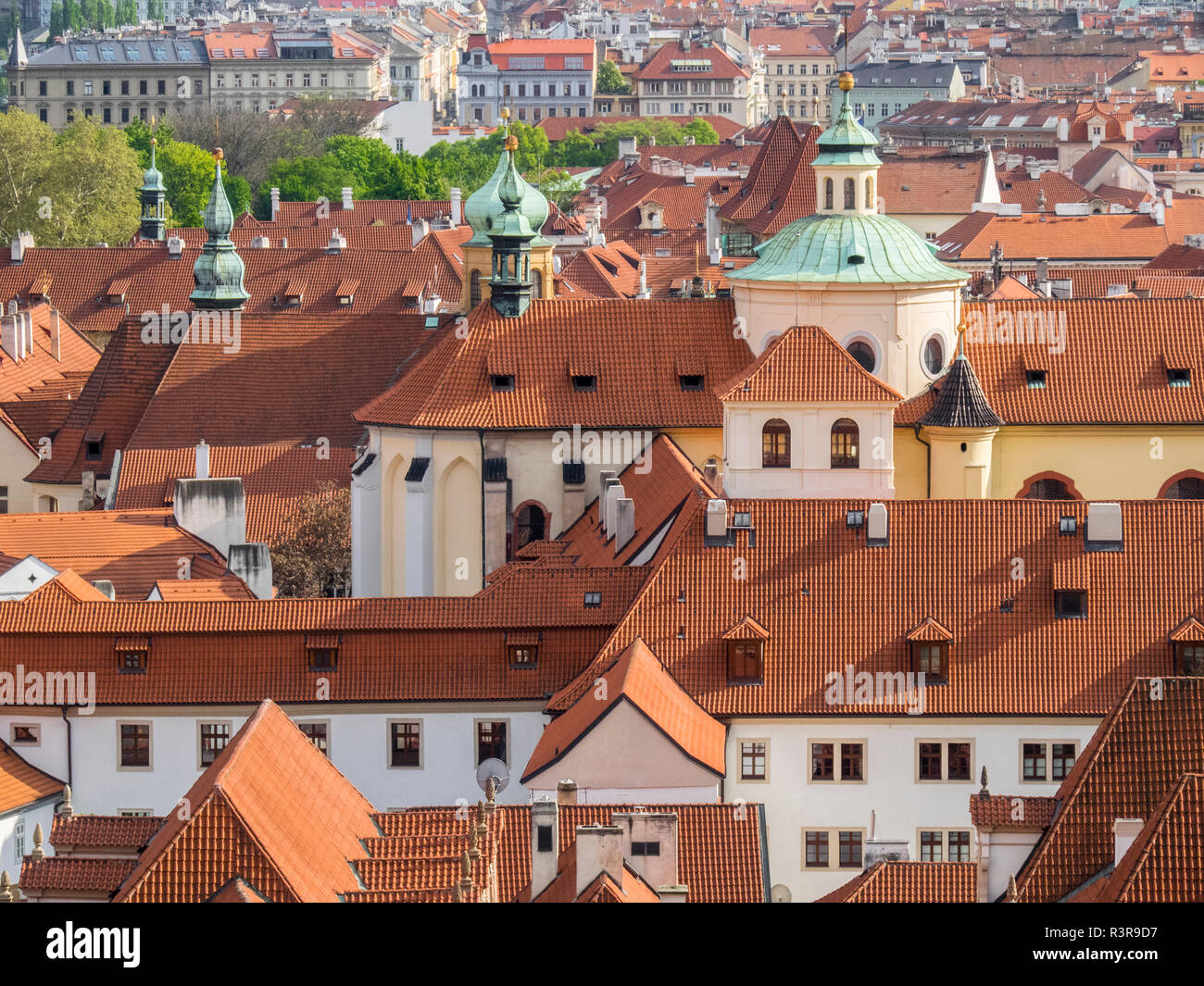 Czech Republic, Prague. Rooftops as seen from above Stock Photo - Alamy