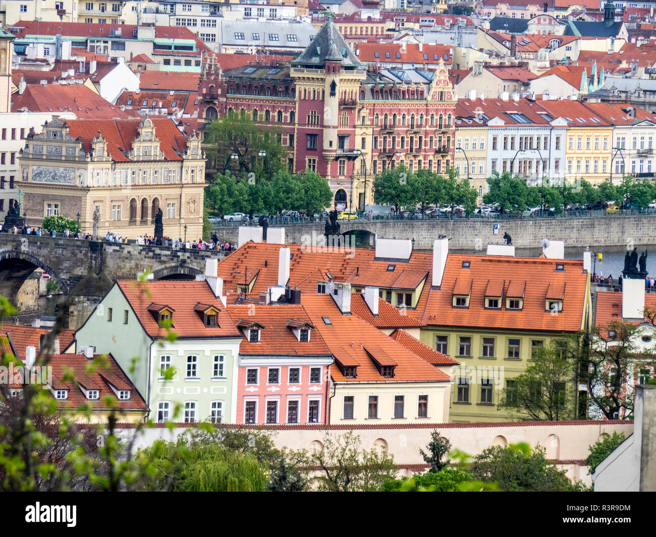 Czech Republic, Prague. Rooftops as seen from above Stock Photo - Alamy
