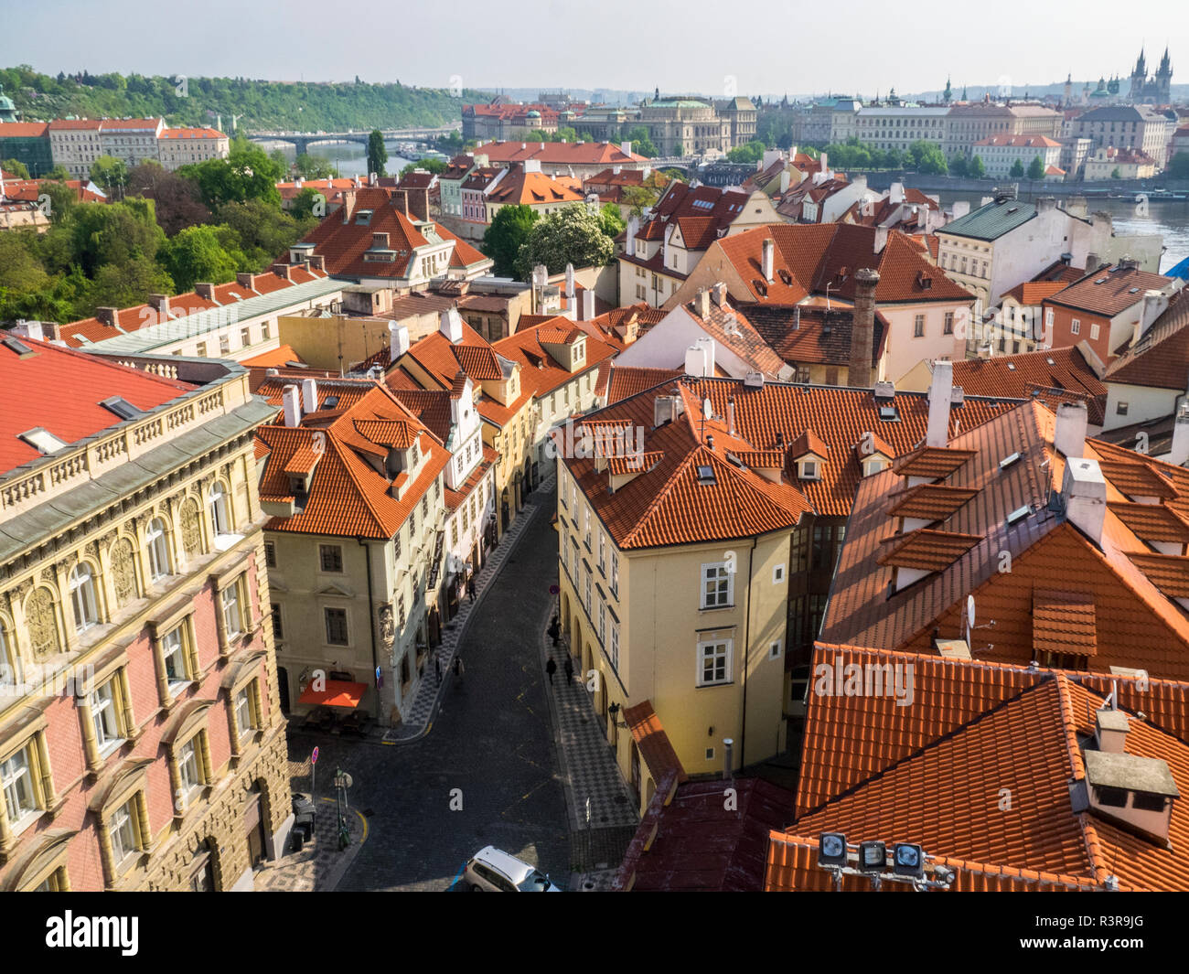 Czech Republic, Prague. Rooftops as seen from above Stock Photo - Alamy
