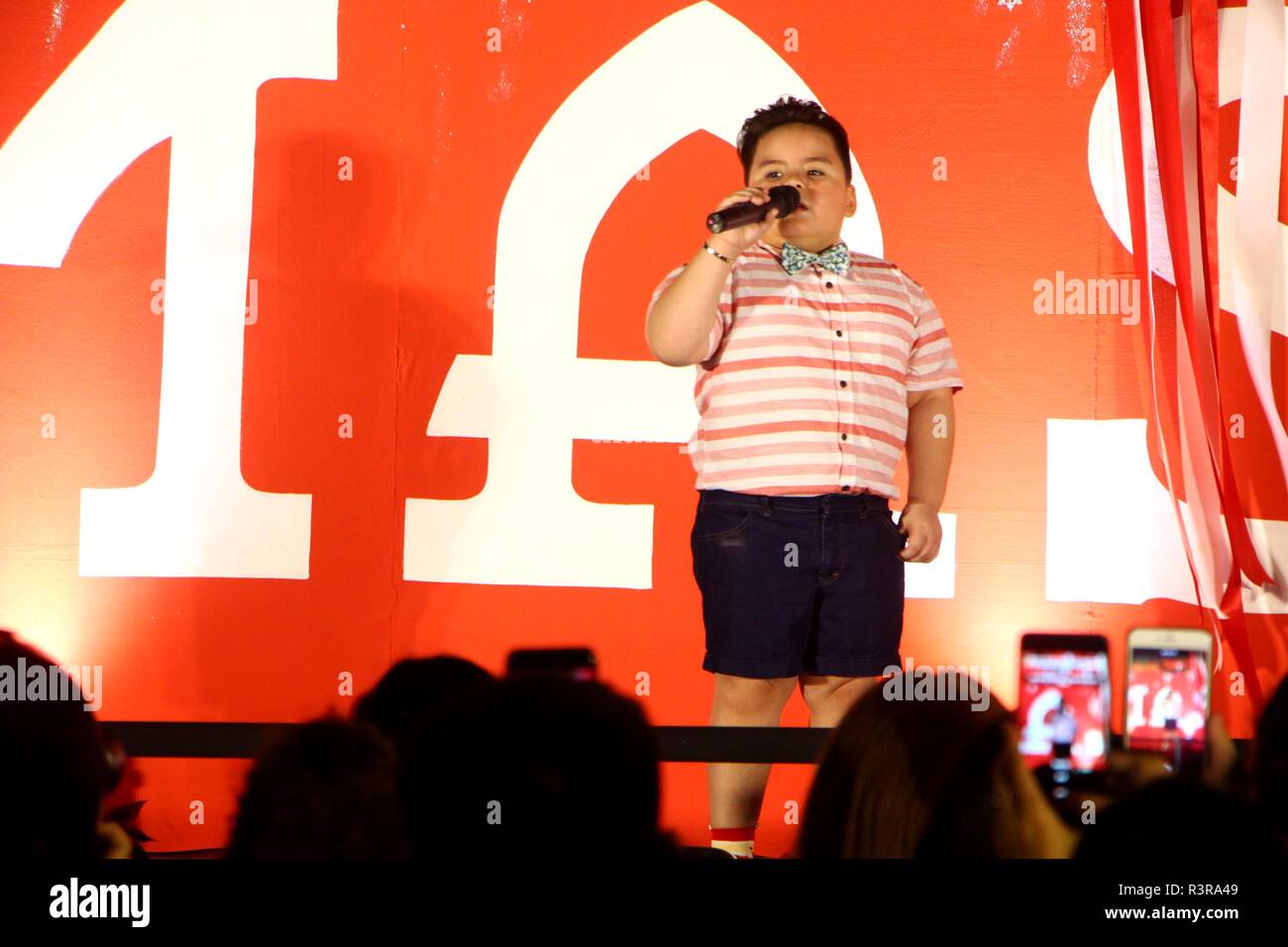 Child actor Baste performed during the official opening of Christmas on ...