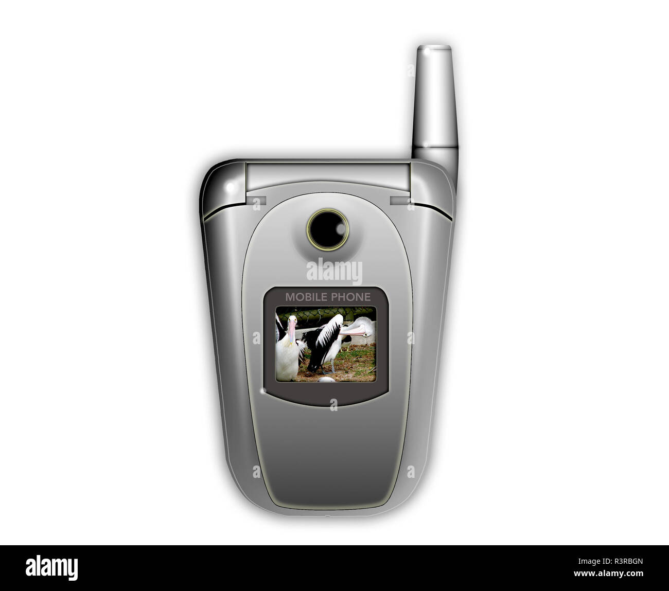 Retro flip phone Cut Out Stock Images & Pictures - Alamy