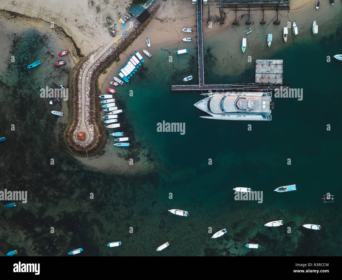 Indonesia, Bali, Aerial view of Benoa beach Stock Photo - Alamy