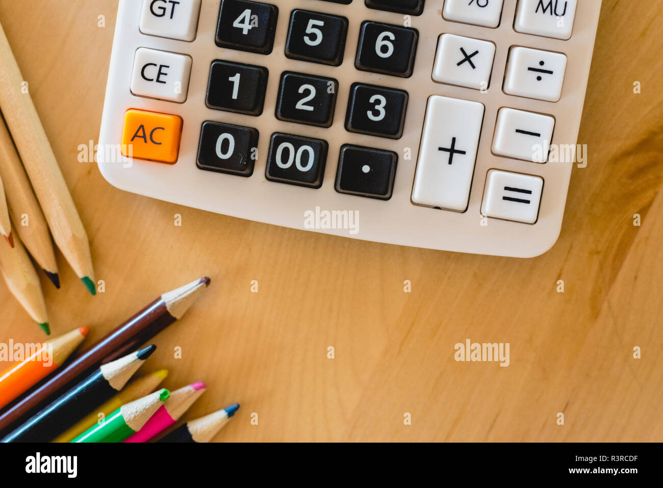 Pencils vector illustration copyspace hi-res stock photography and ...