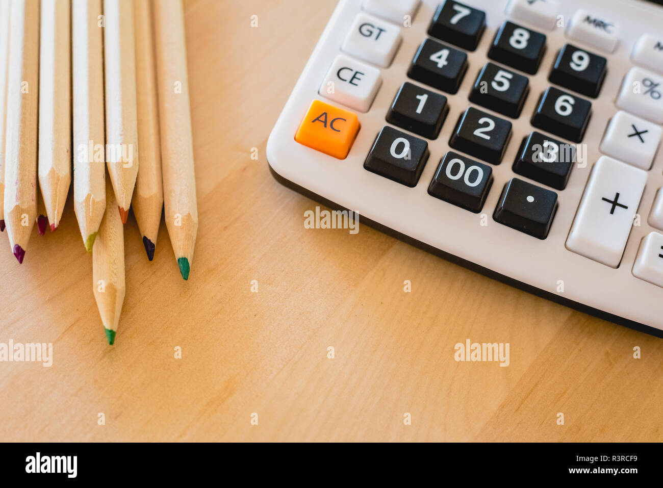 Pencils vector illustration copyspace hi-res stock photography and ...