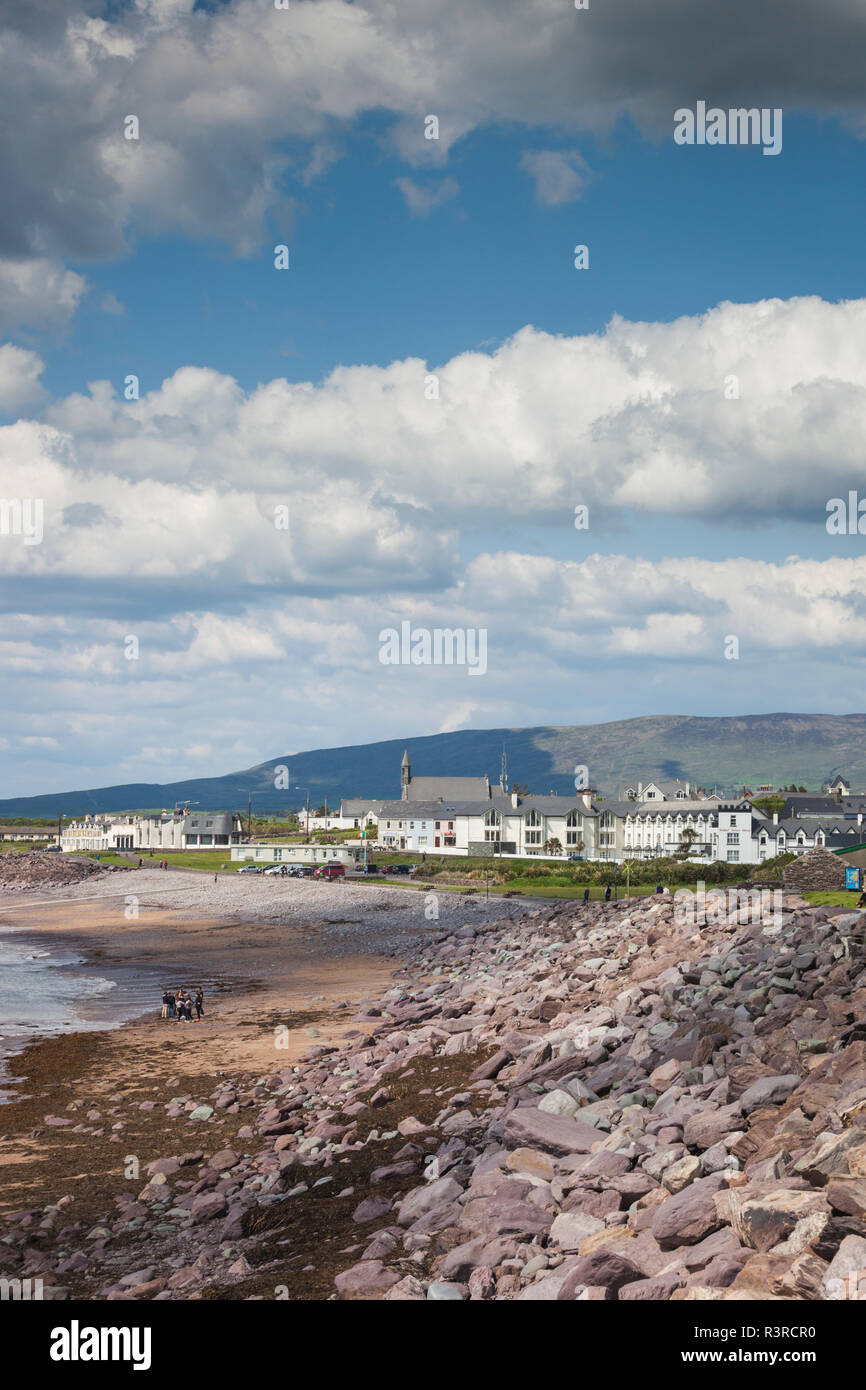 Ireland, County Kerry, Ring of Kerry, Waterville, coastal town view ...