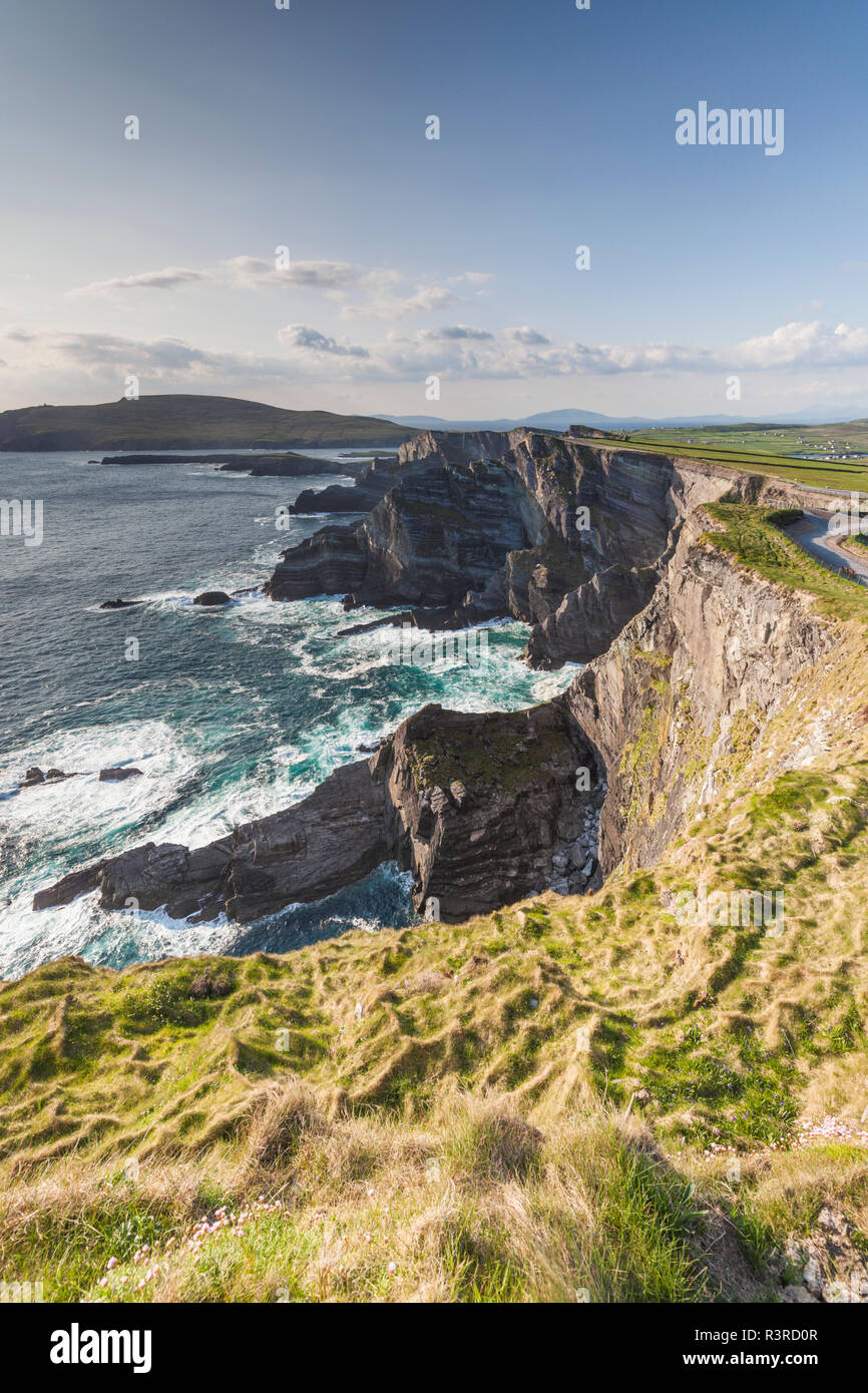 Ireland, County Kerry, Ring of Kerry, Portmagee, Portmagee sea cliffs ...