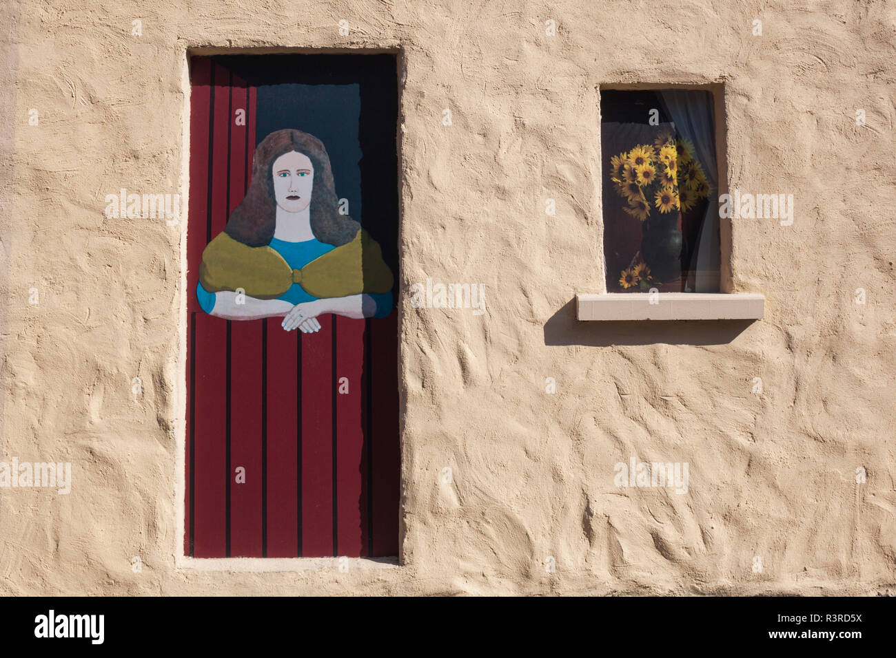 Ireland, County Kerry, Ring of Kerry, Killarney, murals on Old Market ...