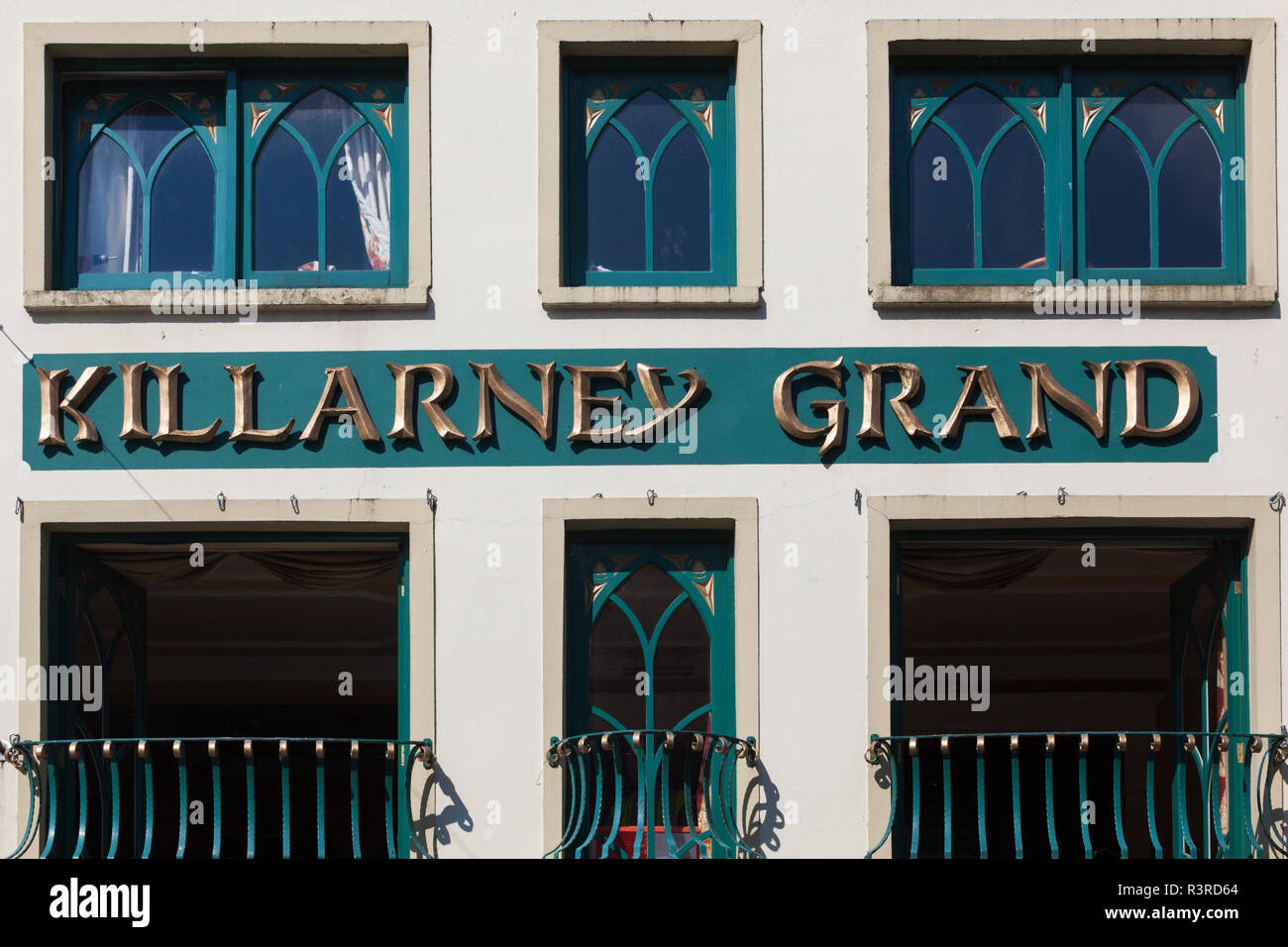 Ireland, County Kerry, Ring of Kerry, Killarney, sign for the Killarney ...