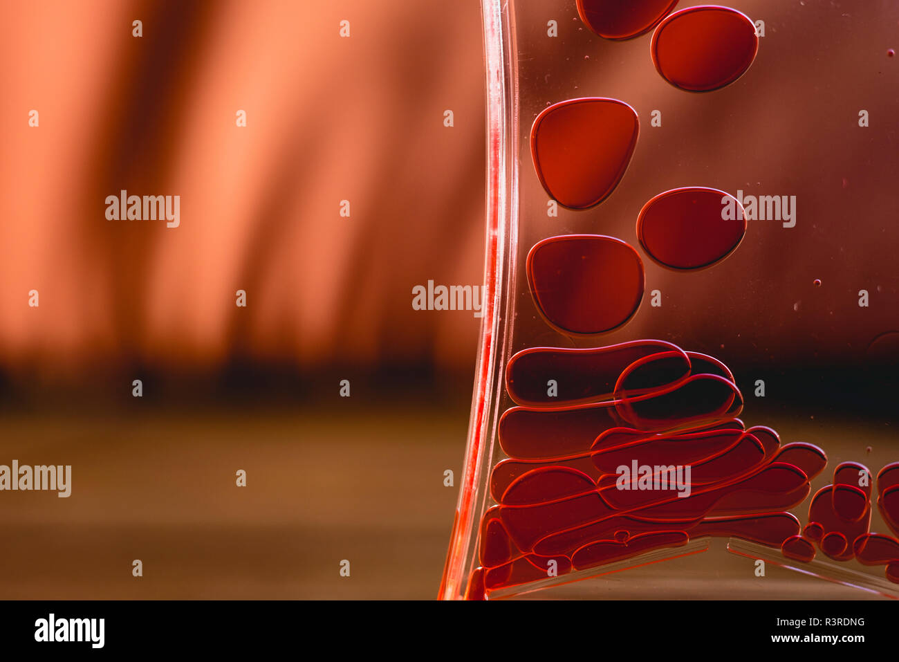 Drops blood falling in glass hi-res stock photography and images - Alamy
