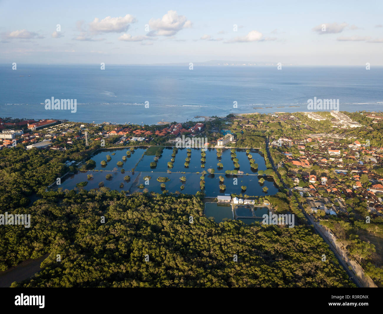 Aerial shot bali coastal village hi-res stock photography and images ...