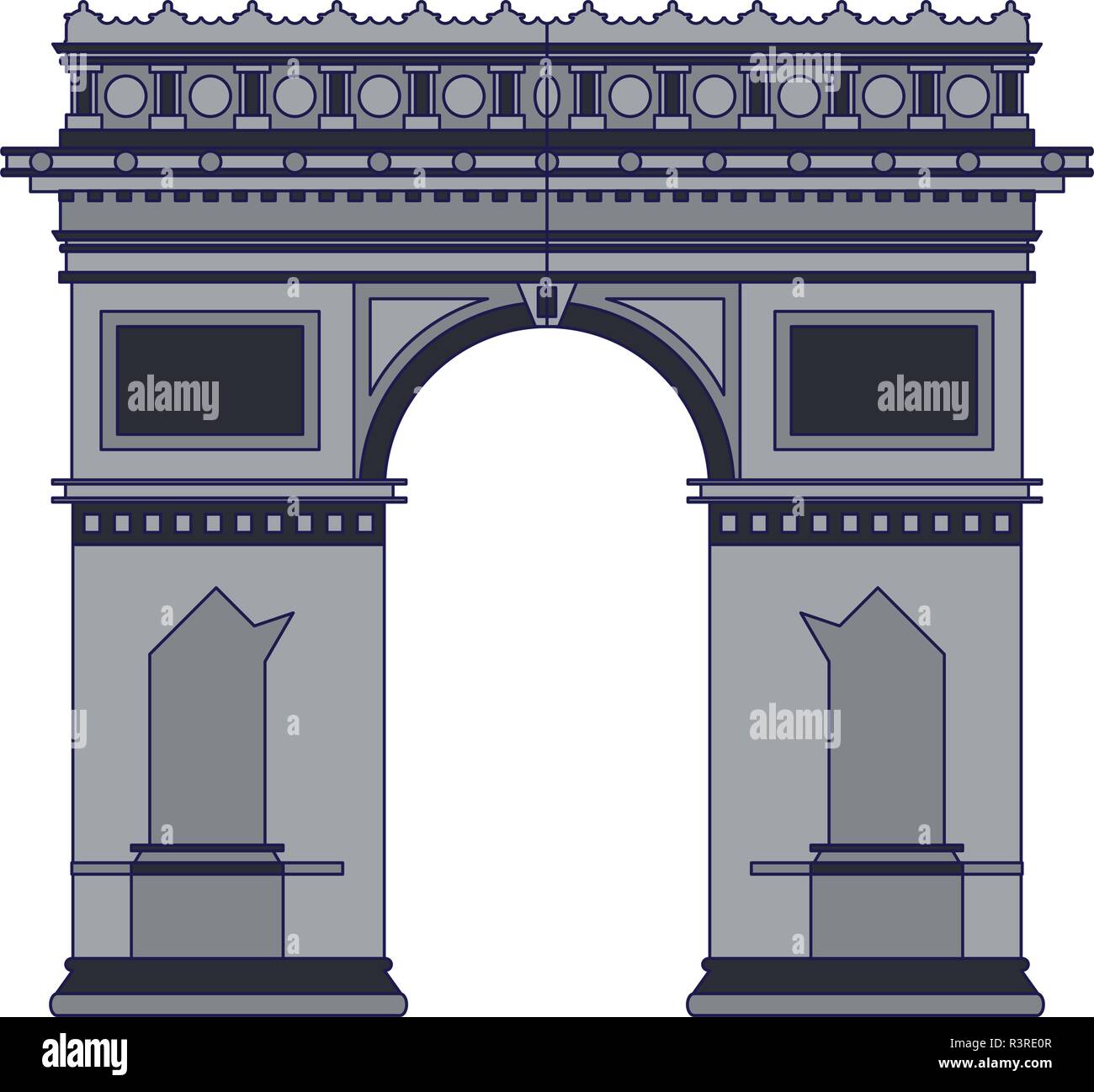 The memorial arch Stock Vector Images - Alamy