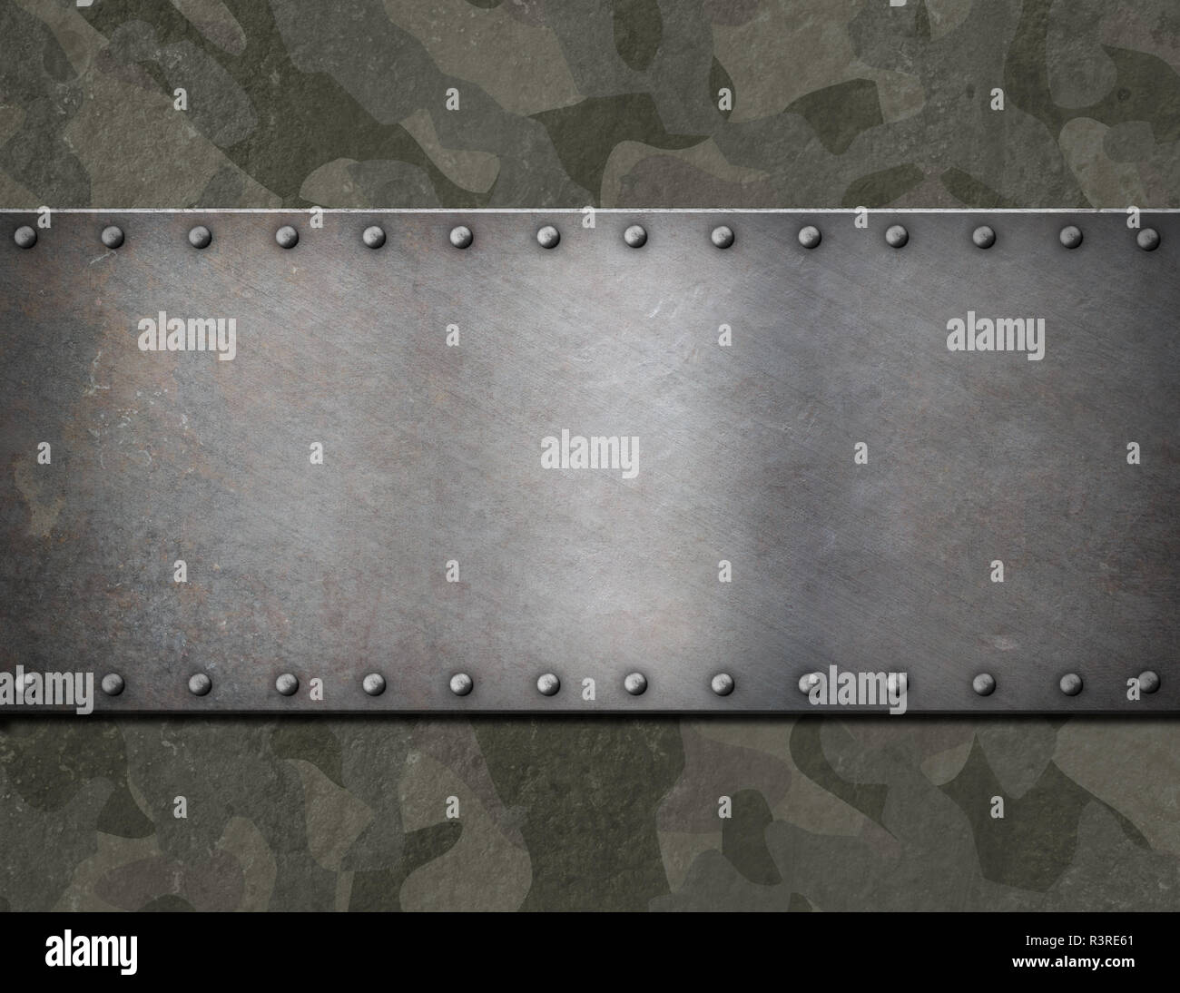 military metal background with camouflage and rivets Stock Photo - Alamy