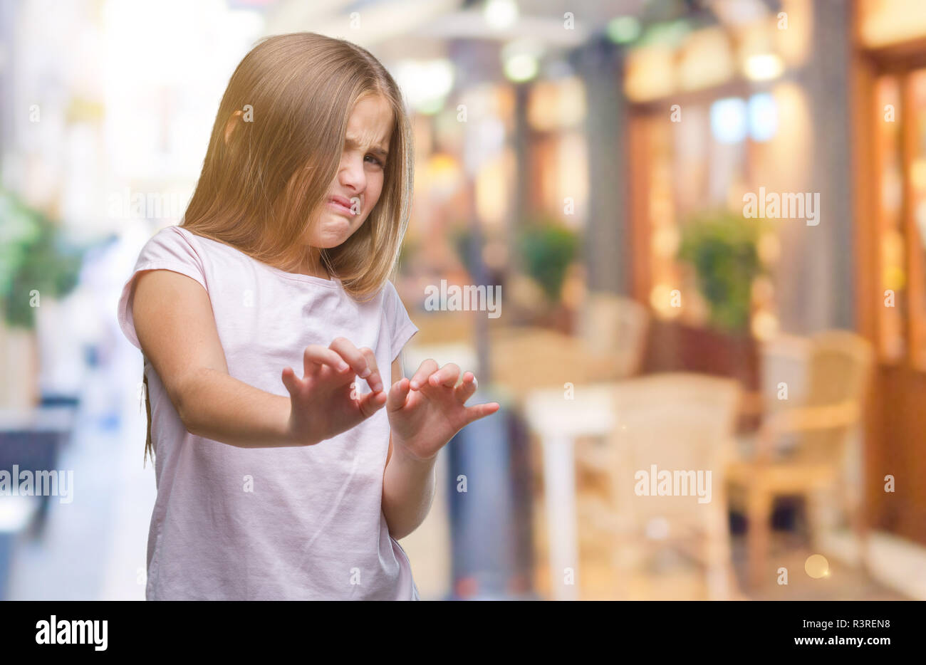 Child with disgusted face hi-res stock photography and images - Alamy