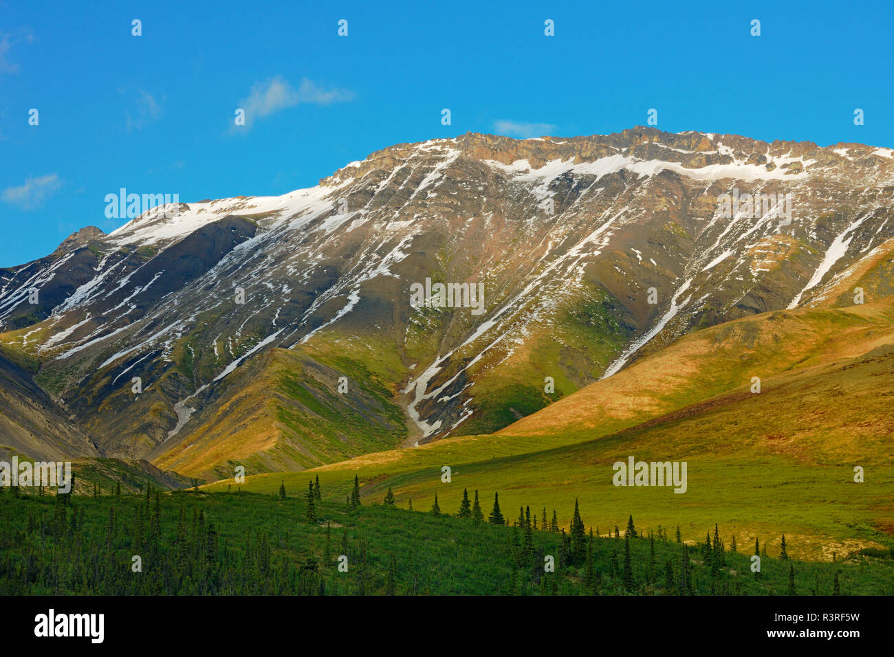 Canada, Yukon. Mountain and valley landscape Stock Photo - Alamy