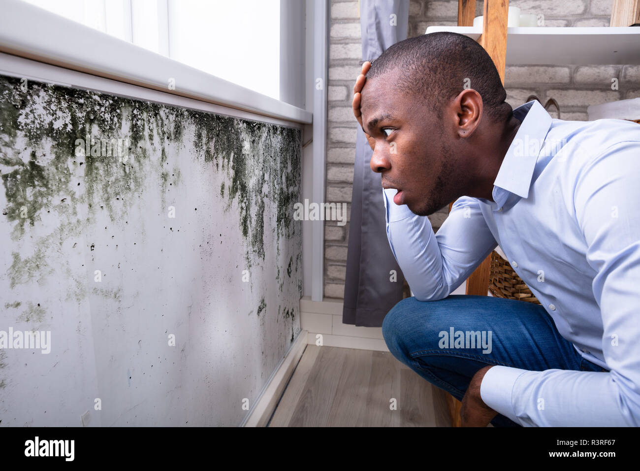 Shocked Man Side View