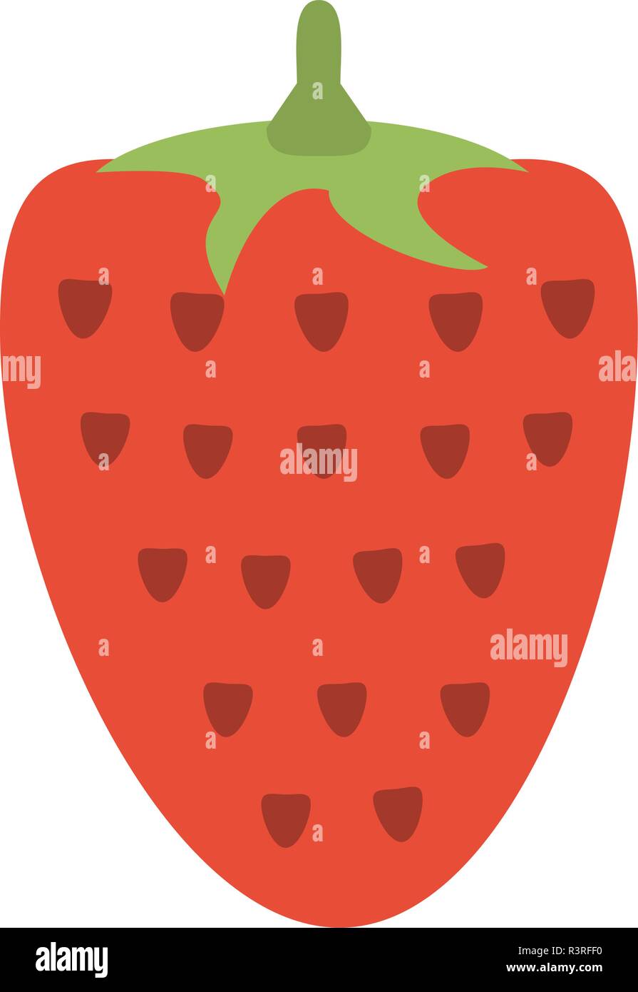 Strawberry fruit isolated Stock Vector Image & Art - Alamy