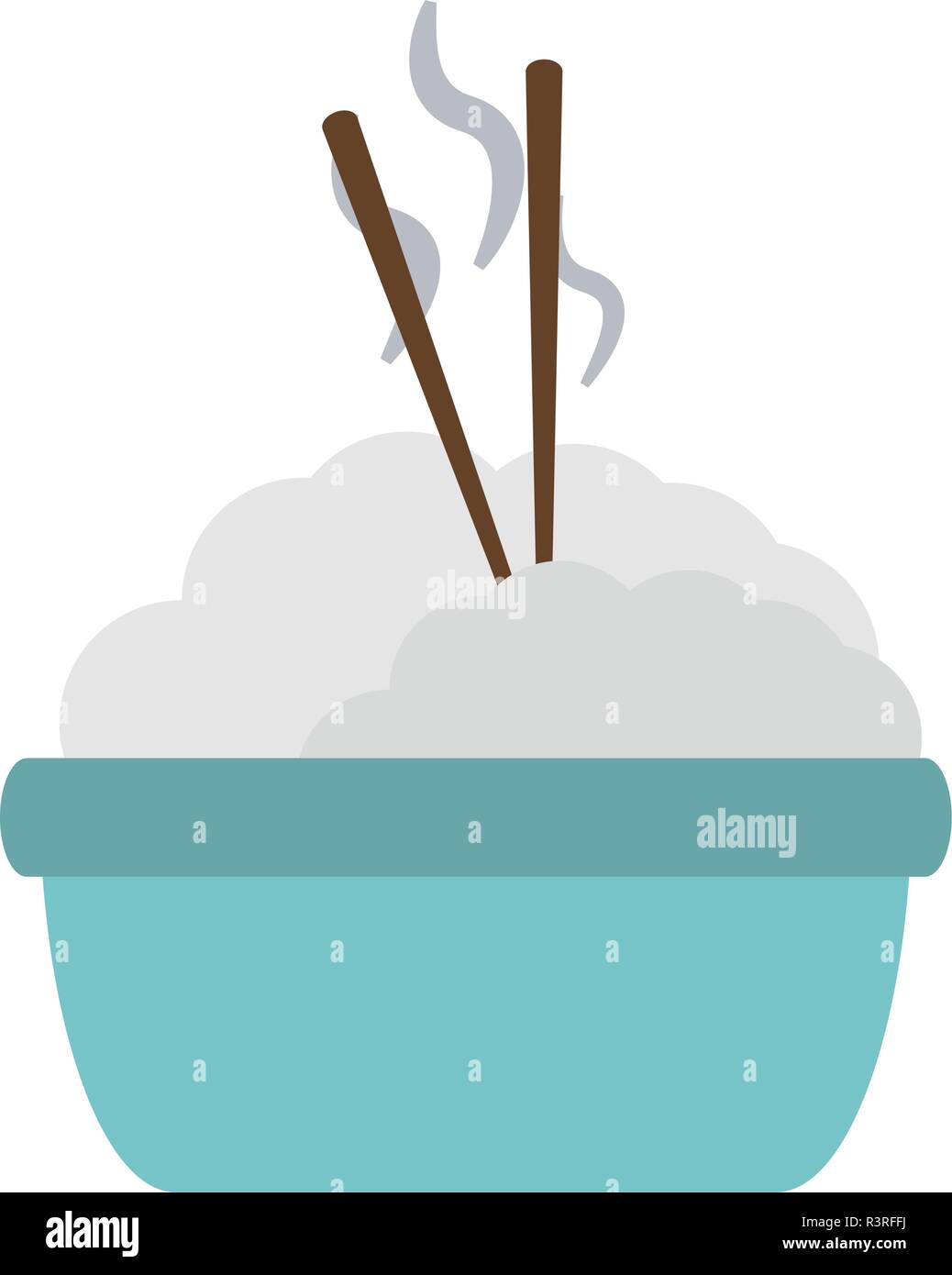 Rice bowl food Stock Vector Image & Art - Alamy